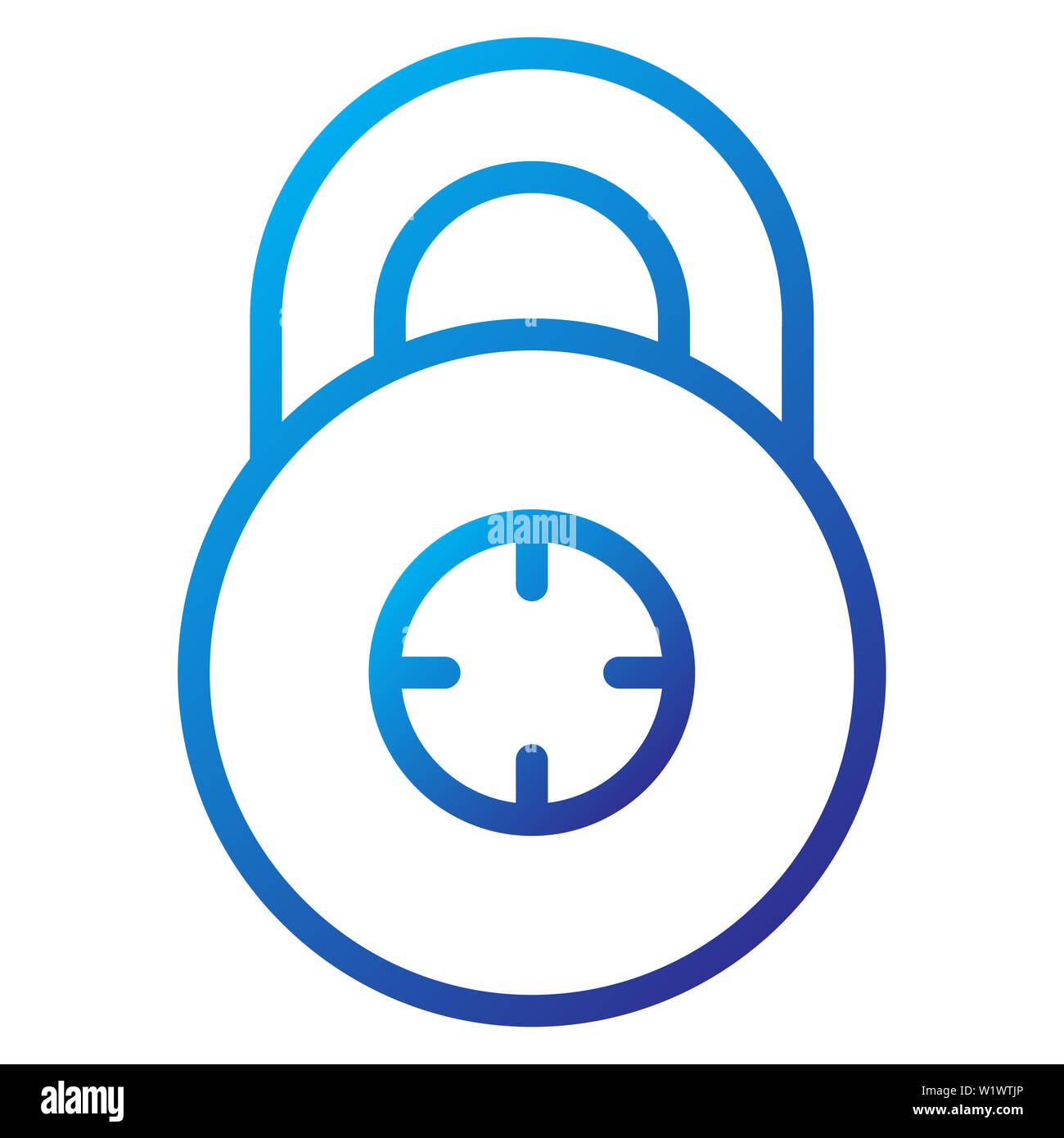 Lock Icon, Vector Illustration,User Interface Colour Outline Stock ...