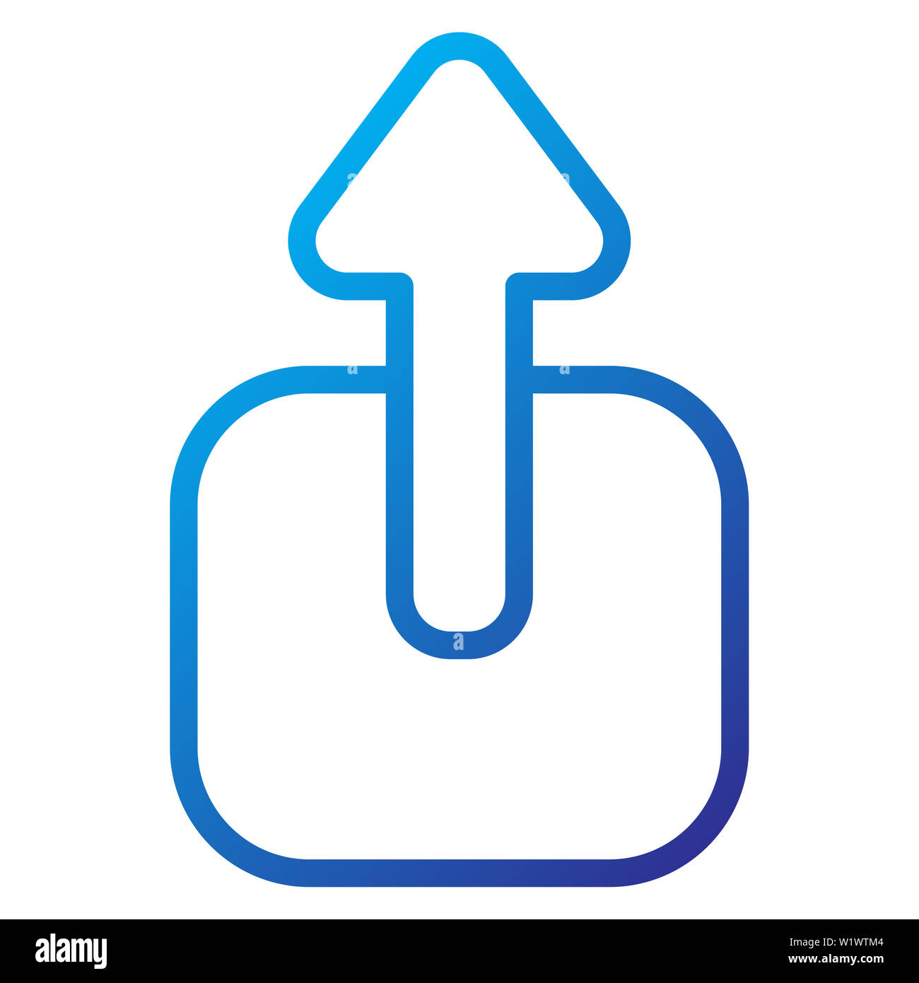 Upload Icon, Vector Illustration,User Interface Colour Outline Stock ...