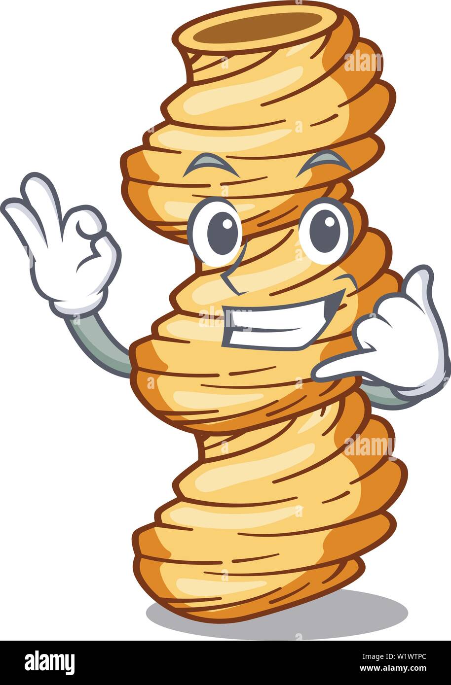 Call me cellentani pasta in a cartoon bowl Stock Vector Image & Art - Alamy