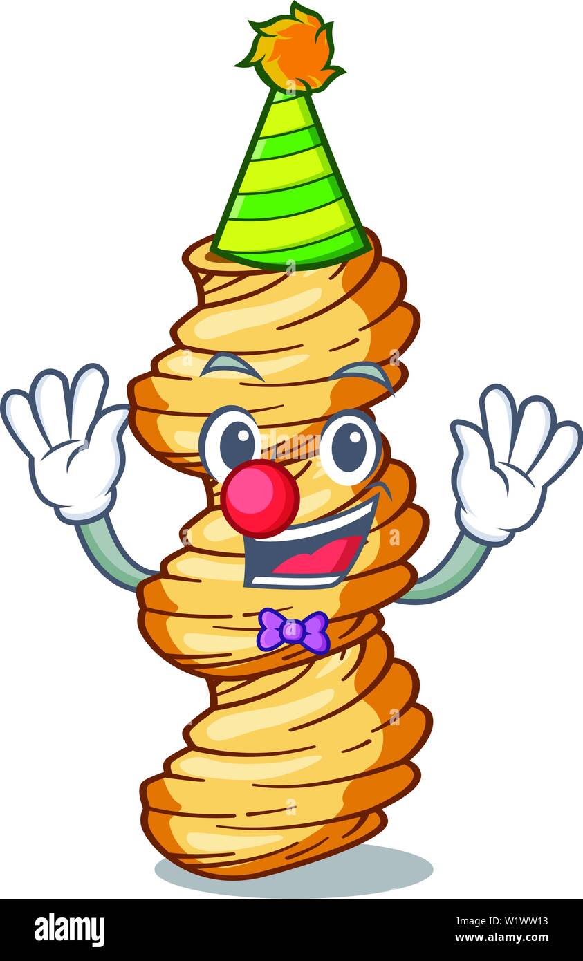 Clown cellentani pasta in a cartoon bowl Stock Vector Image & Art - Alamy