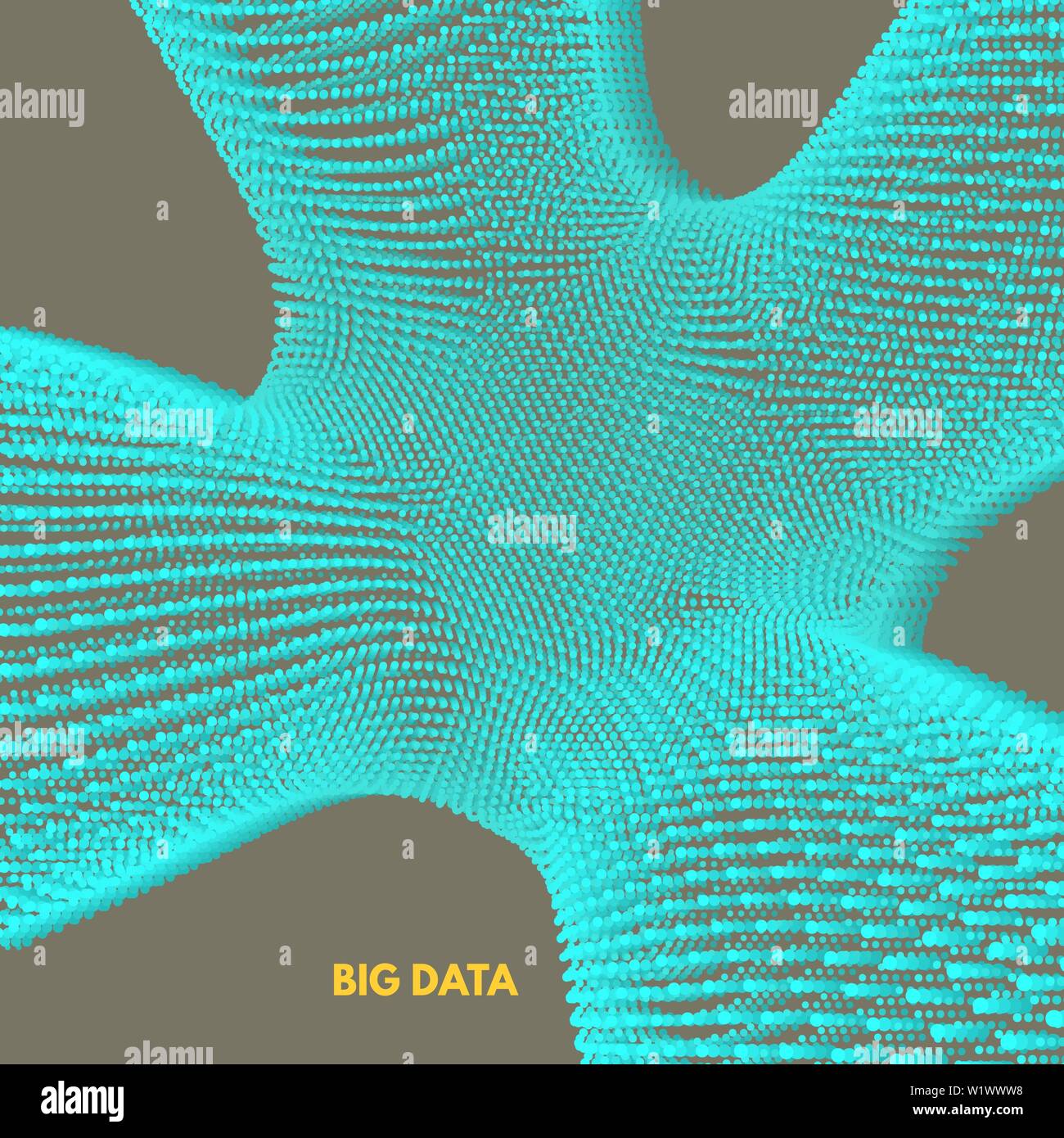 Big data background. Coding process. Abstract vector illustration Stock ...