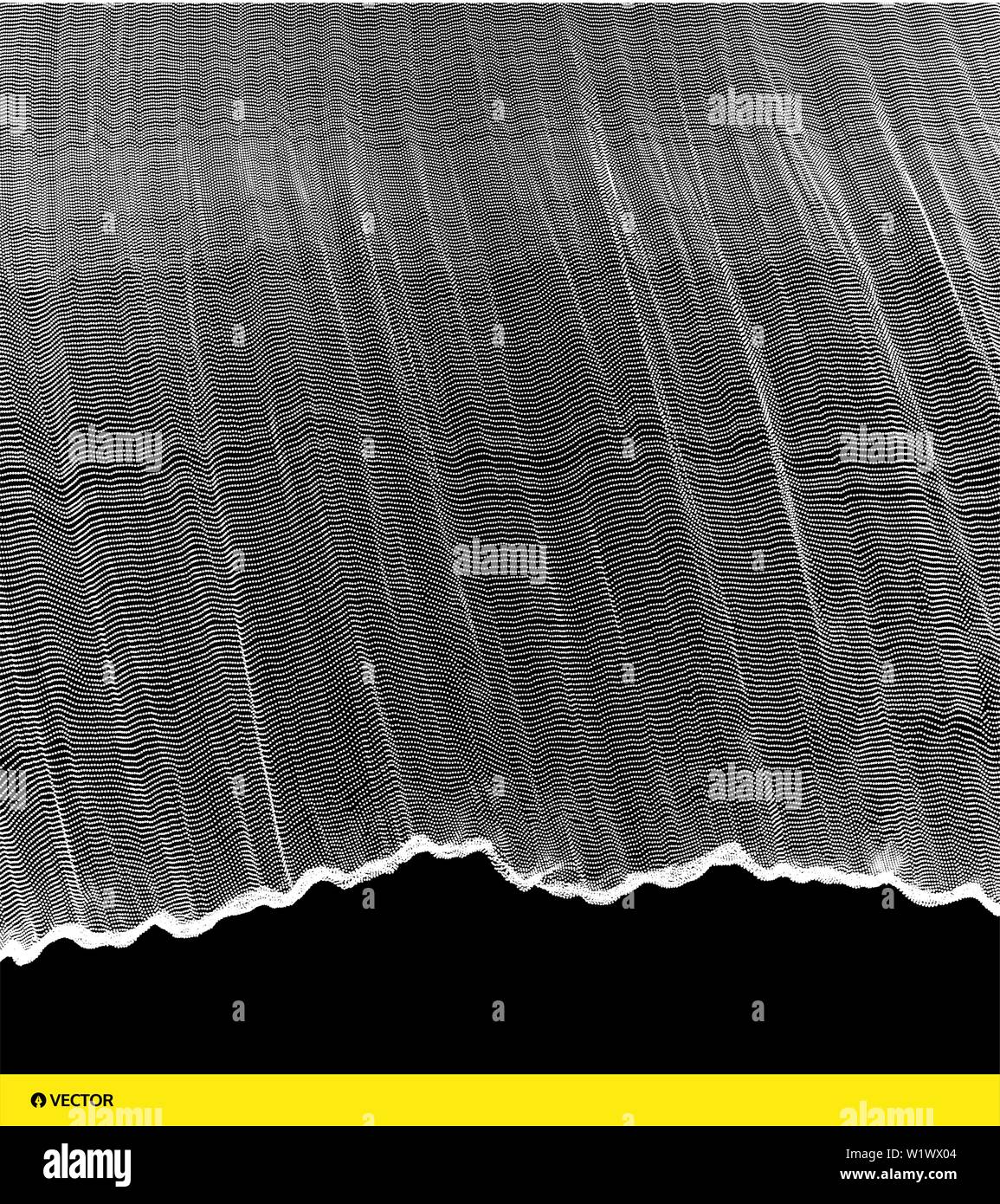 Array with Dynamic Particles. Futuristic technology style. Texture ...