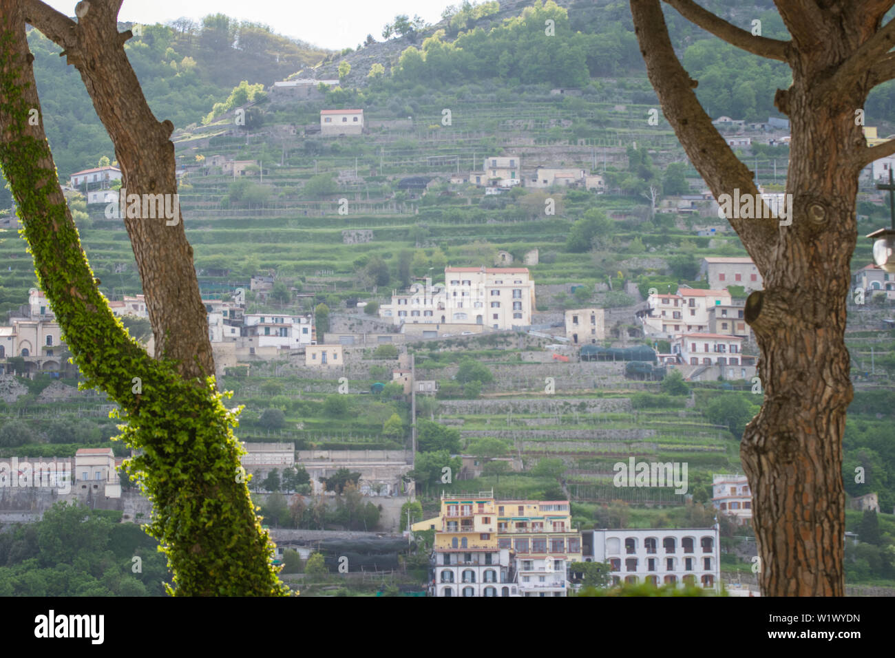 Beautiful view seen from Duomo Square, Ravello, Amalfi Coast, Italy ...