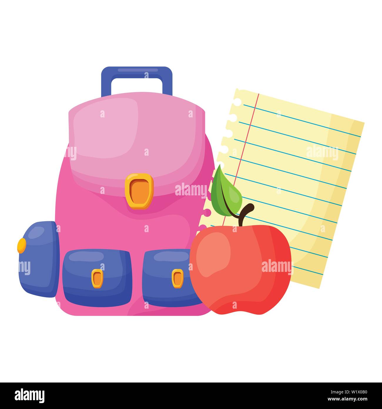back to school flat design Stock Vector Image & Art - Alamy