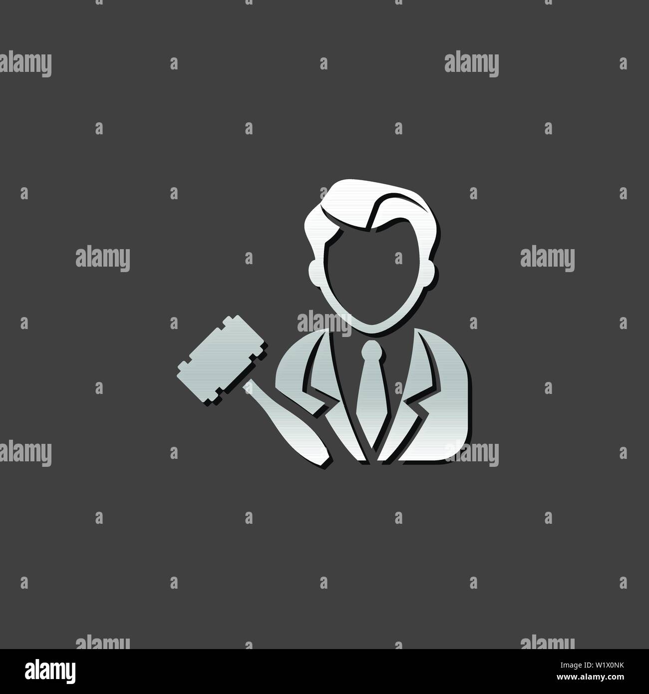 Man hammer sale sign Stock Vector Images - Alamy