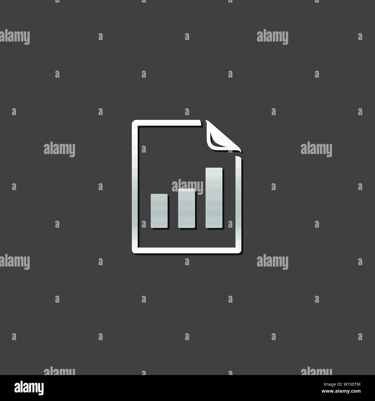 Bar Chart Icon Gray