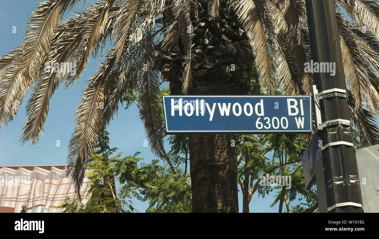 Hollywood blvd sign hi-res stock photography and images - Alamy