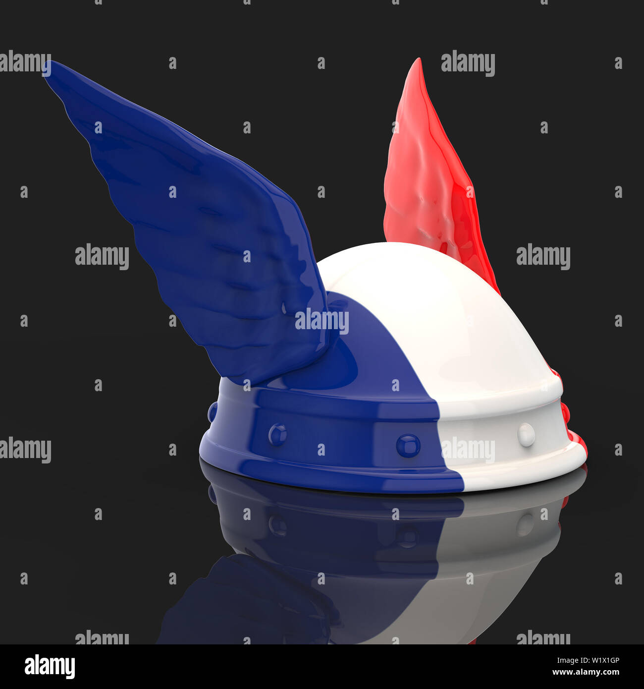 Gaul helmet - 3D Illustration Stock Photo - Alamy