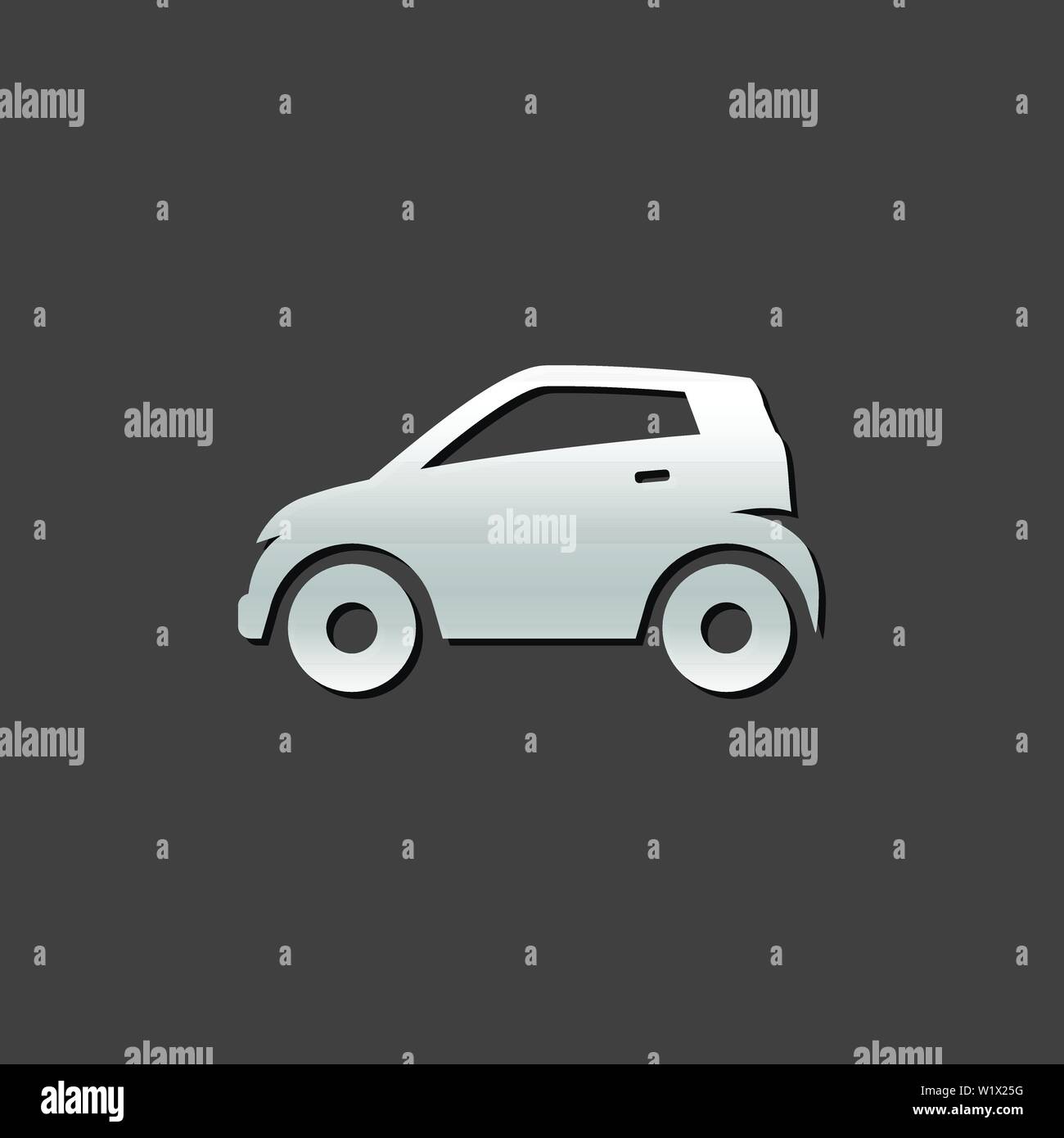 Small electric car Black and White Stock Photos & Images - Alamy
