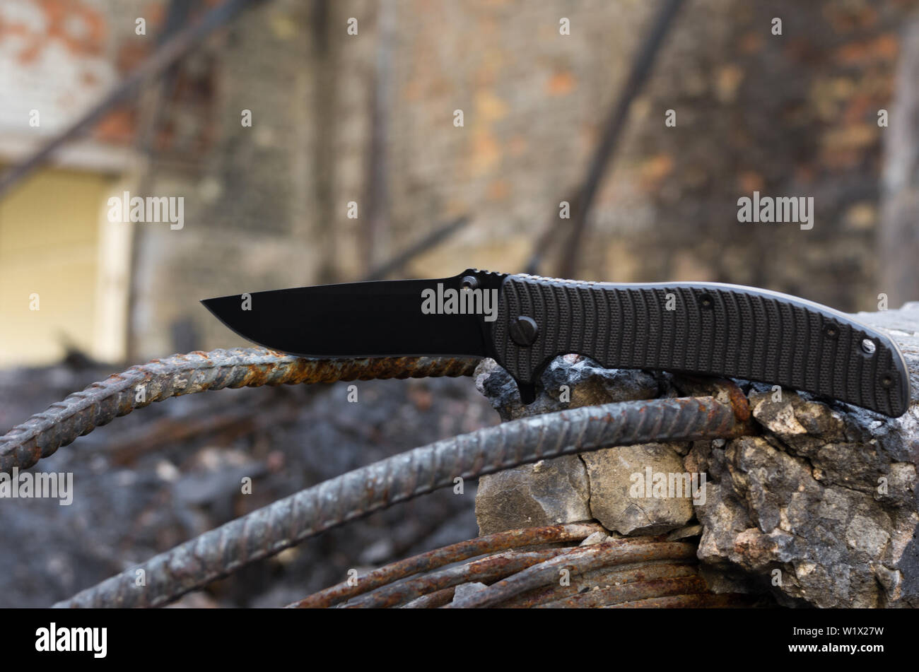 Front view of the knife. Knife pocket, everyday Stock Photo - Alamy