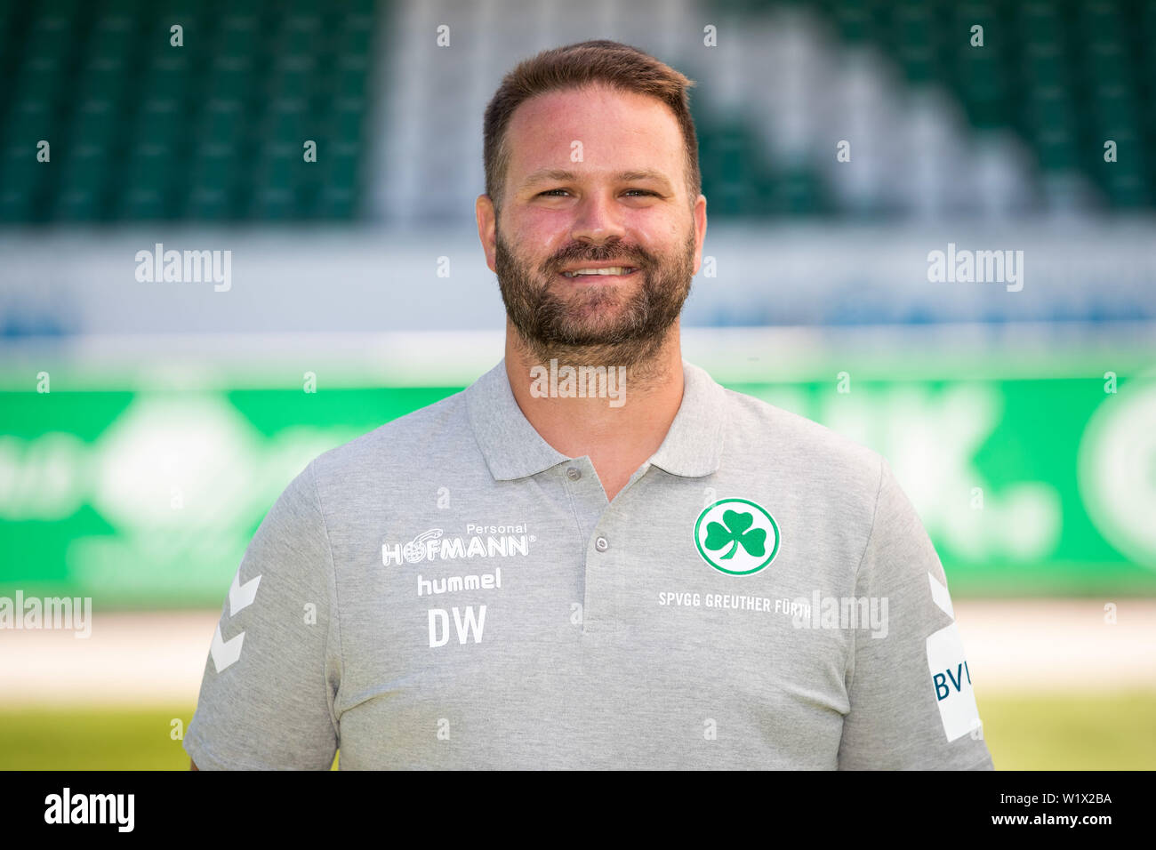 02 July 2019, Bavaria, Fürth: Soccer 2nd Bundesliga: Fototermin SpVgg ...