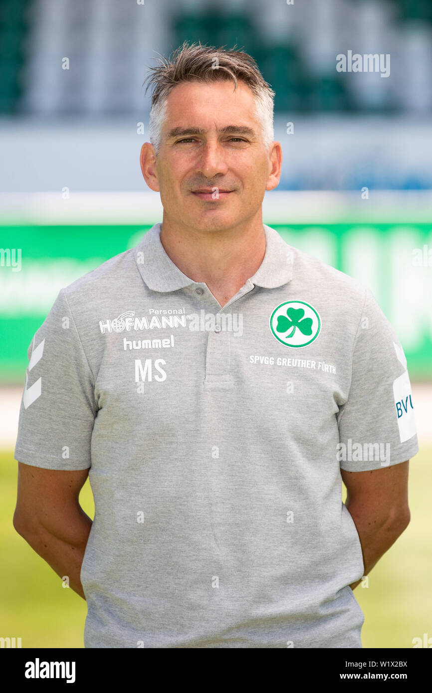 02 July 2019, Bavaria, Fürth: Soccer 2nd Bundesliga: Fototermin SpVgg ...