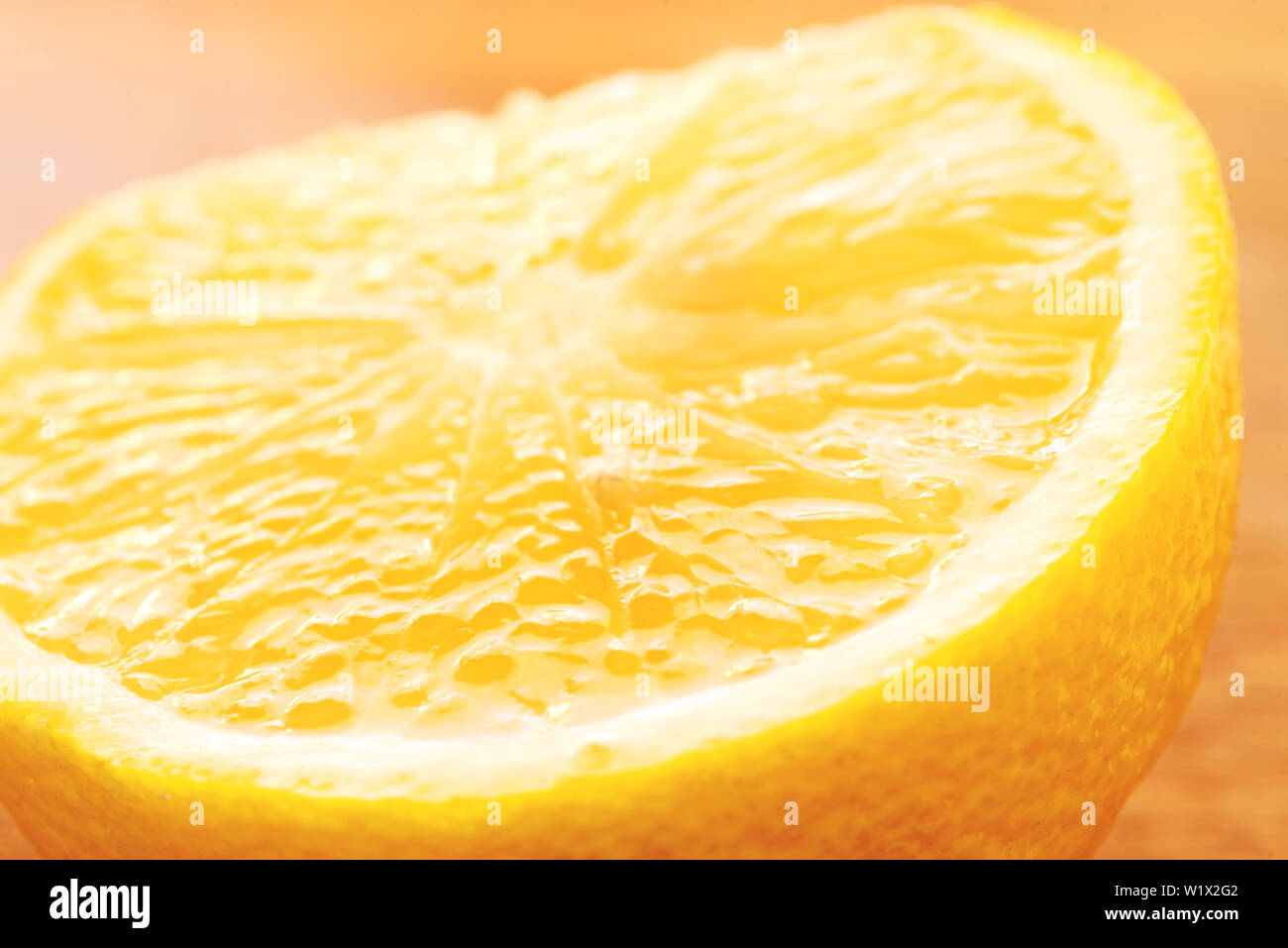 lemon slice close-up, macro, lemon texture Stock Photo - Alamy