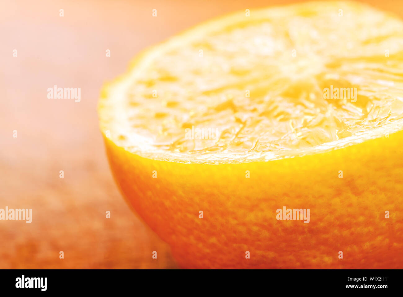 lemon slice close-up, macro, lemon texture Stock Photo - Alamy
