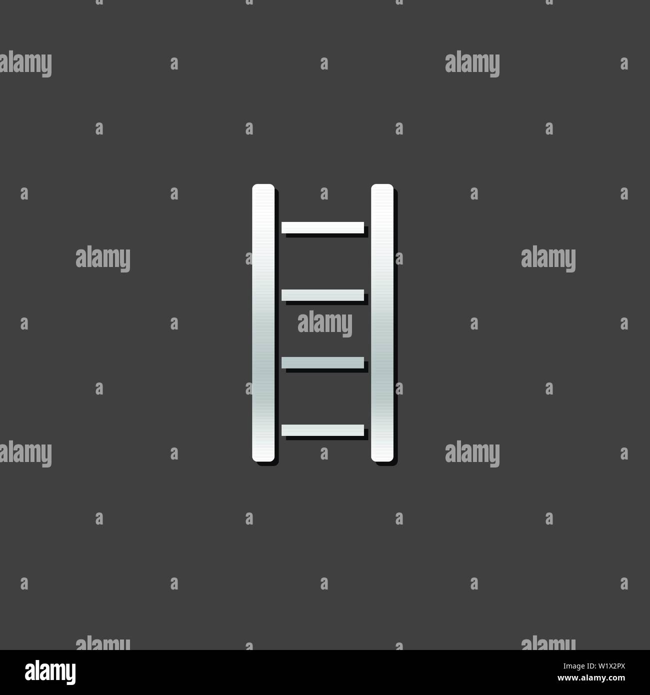 Grey metal ladder Stock Vector Images - Alamy