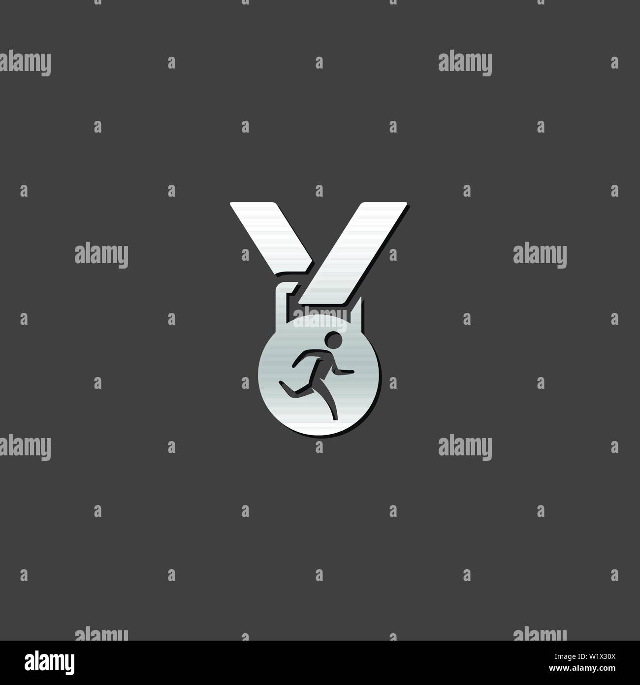 Finisher medal Stock Vector Images - Alamy