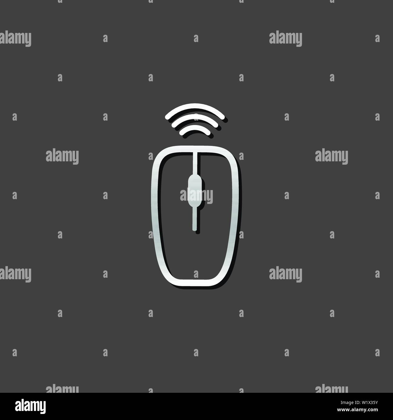 Computer mouse cursor metal Black and White Stock Photos & Images - Alamy