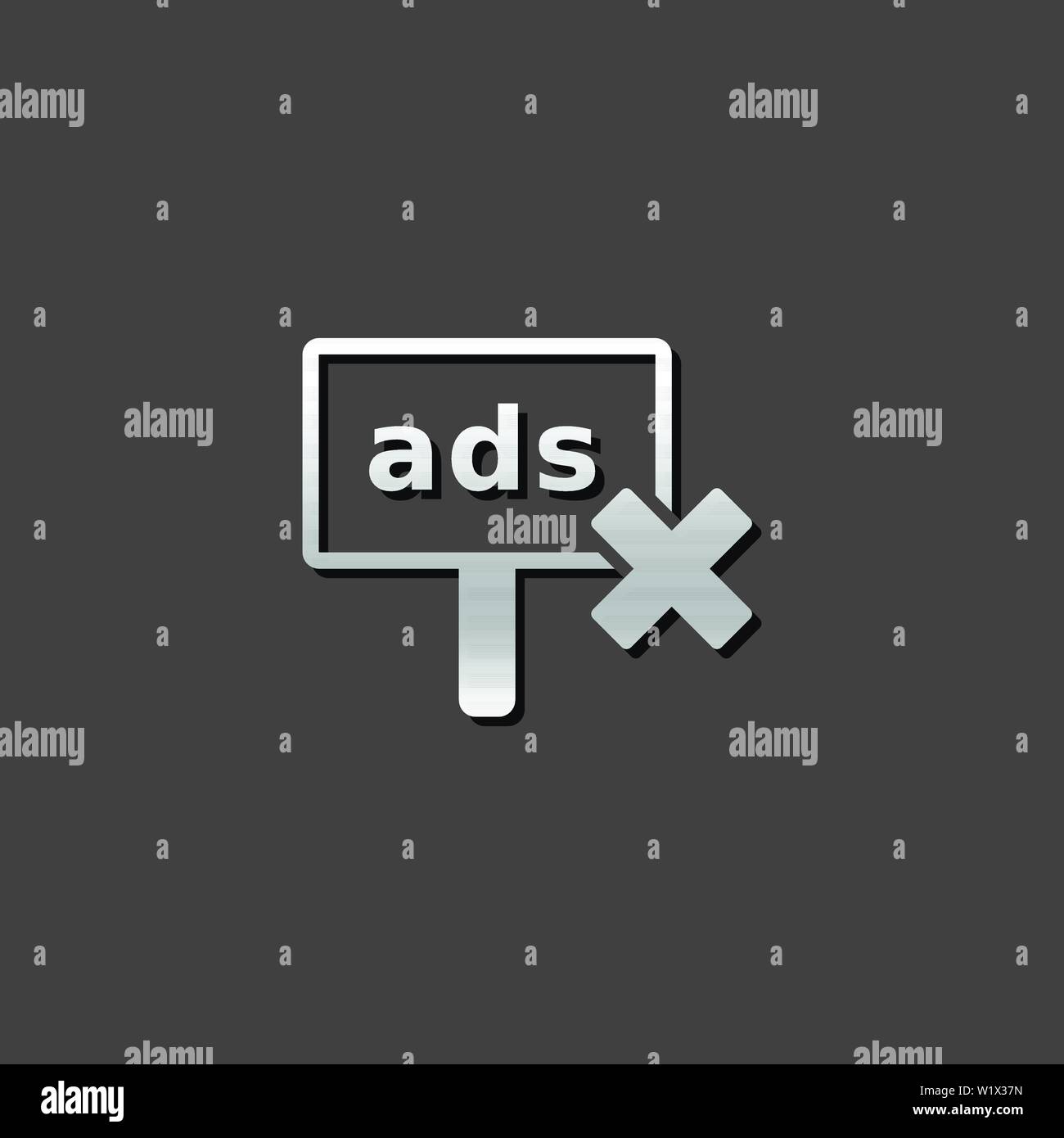 Marketing advertise advertising metal metallic Stock Vector Images - Alamy