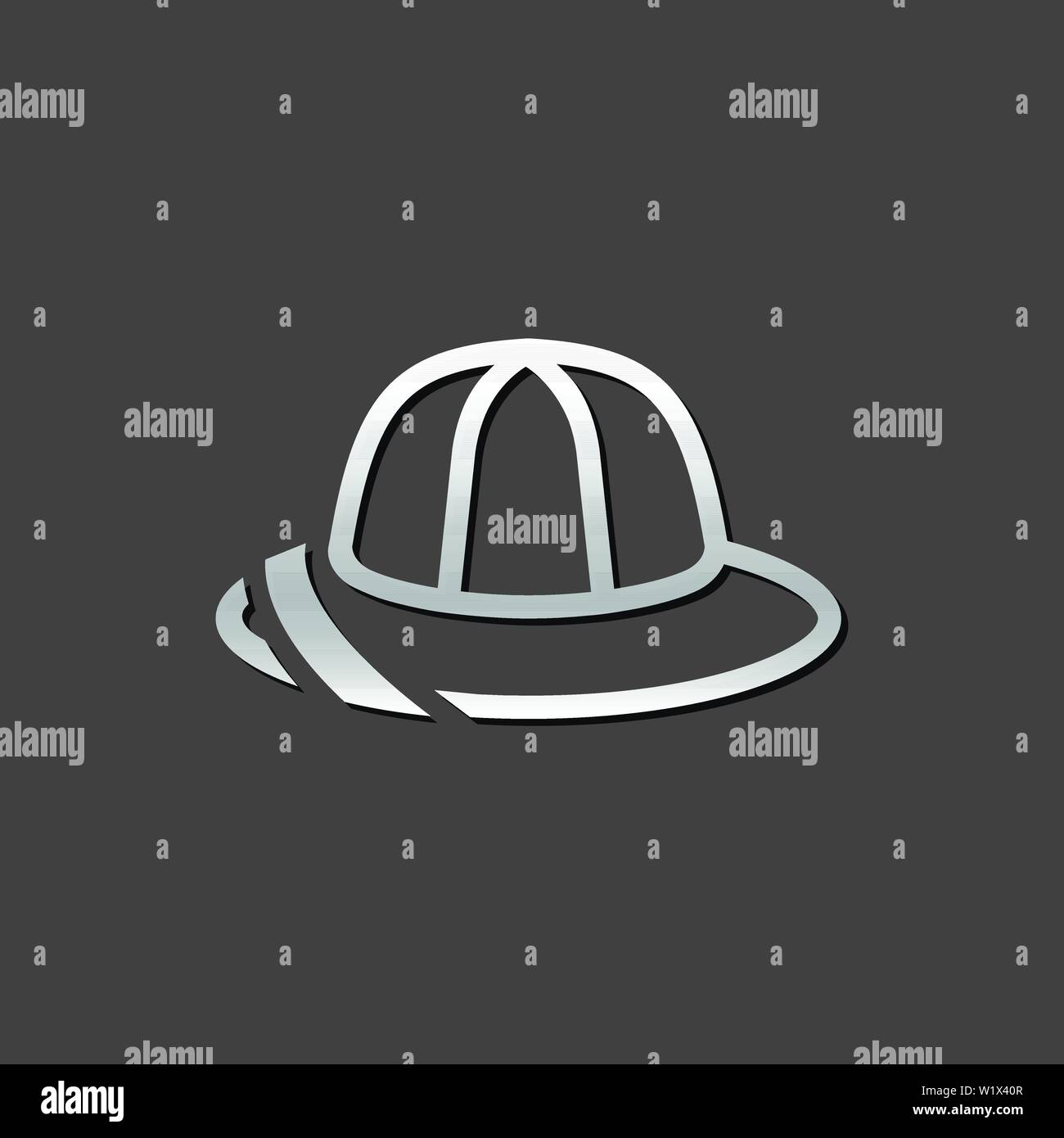 Safari icon icon in metallic grey color style.Travel Africa savanna ...