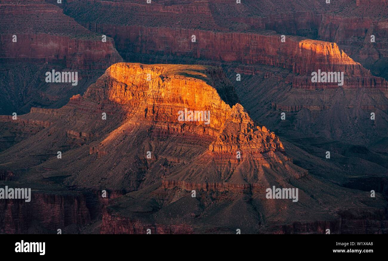 Red rocks, canyon landscape, eroded rock landscape, Grand Canyon at ...