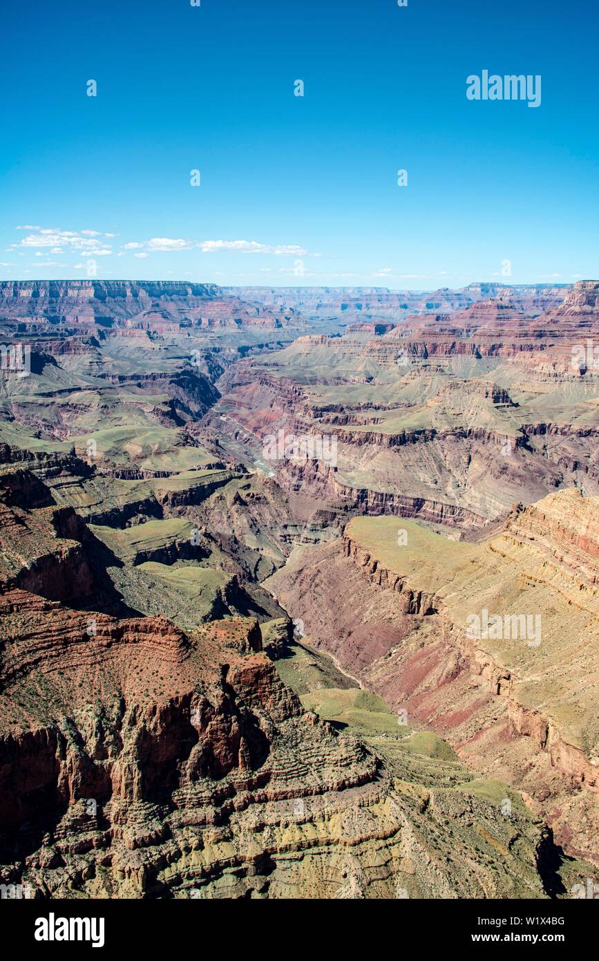 View from Lipan Viewpoint into the Grand Canyon, canyon landscape ...