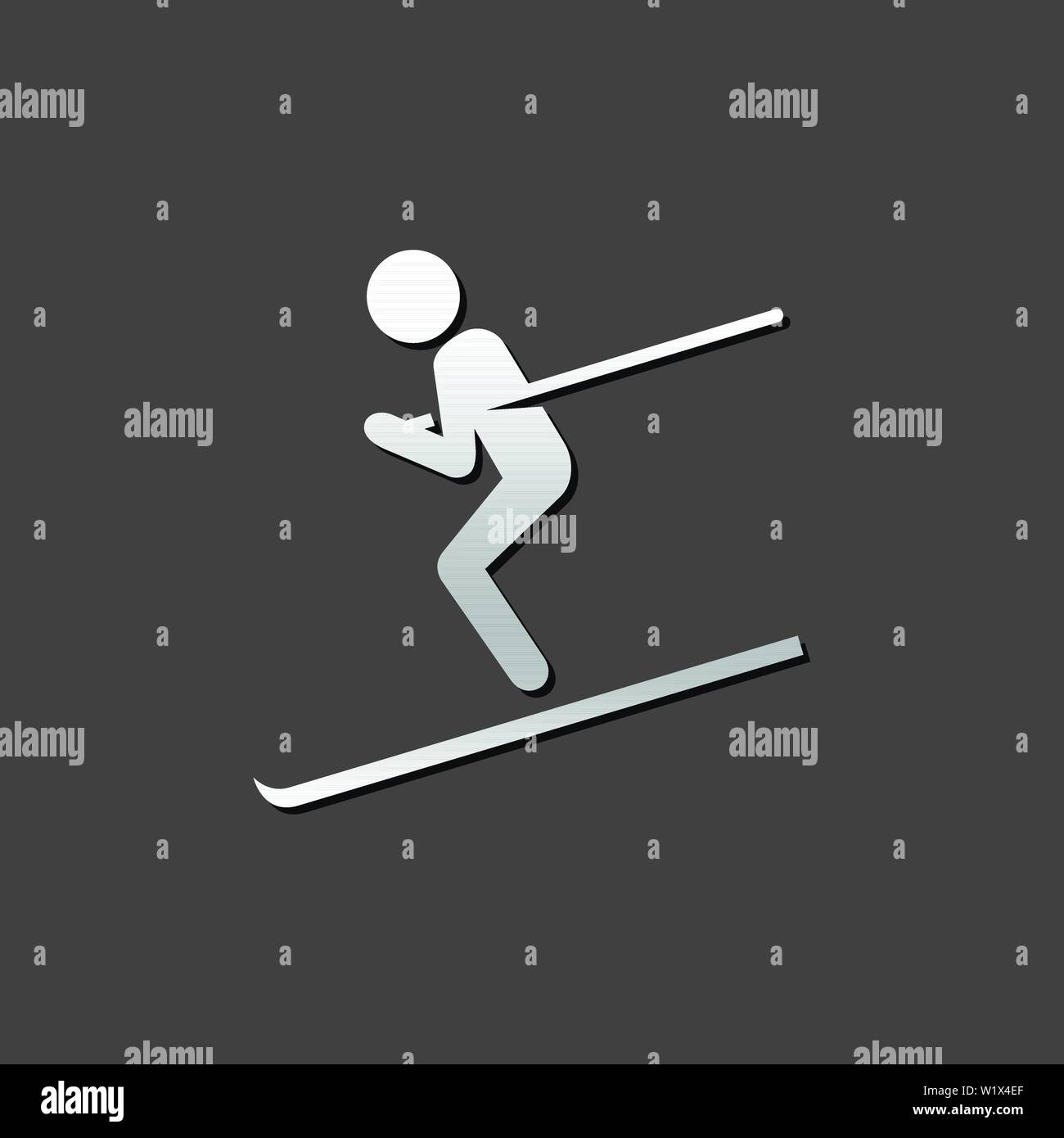 Mountain slide icon Black and White Stock Photos & Images - Alamy