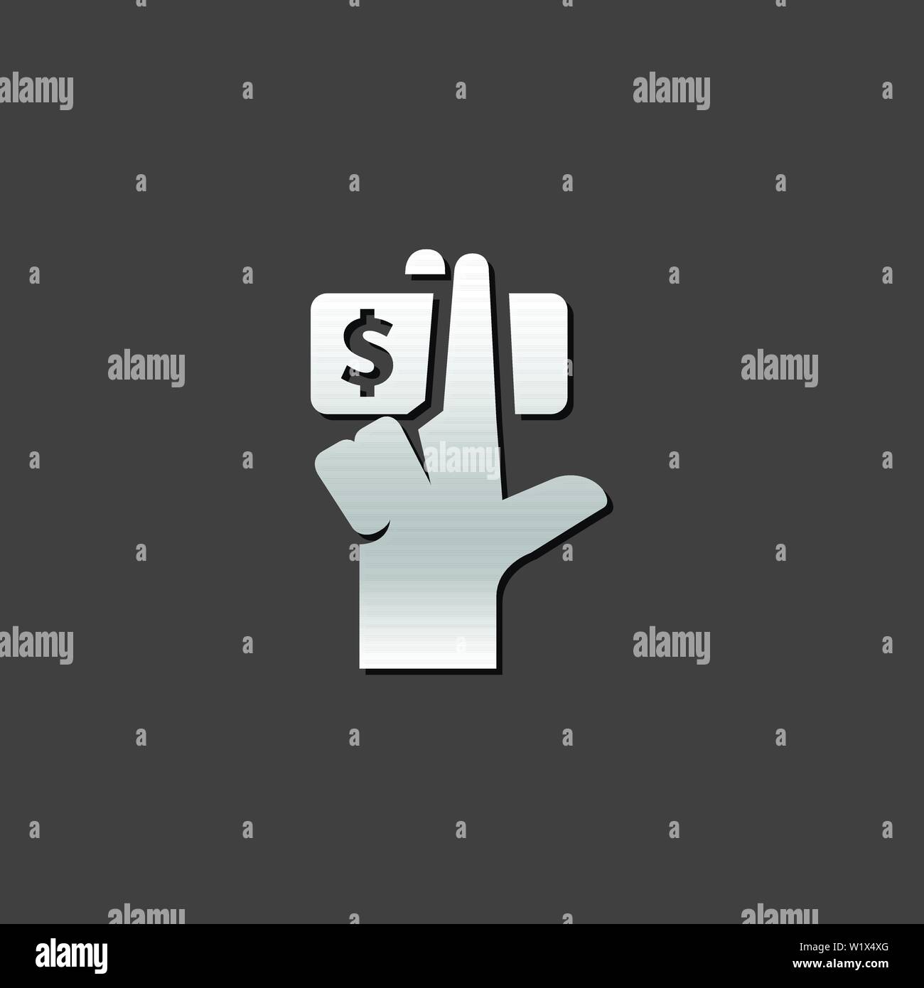 Money tip waitress Stock Vector Images - Alamy