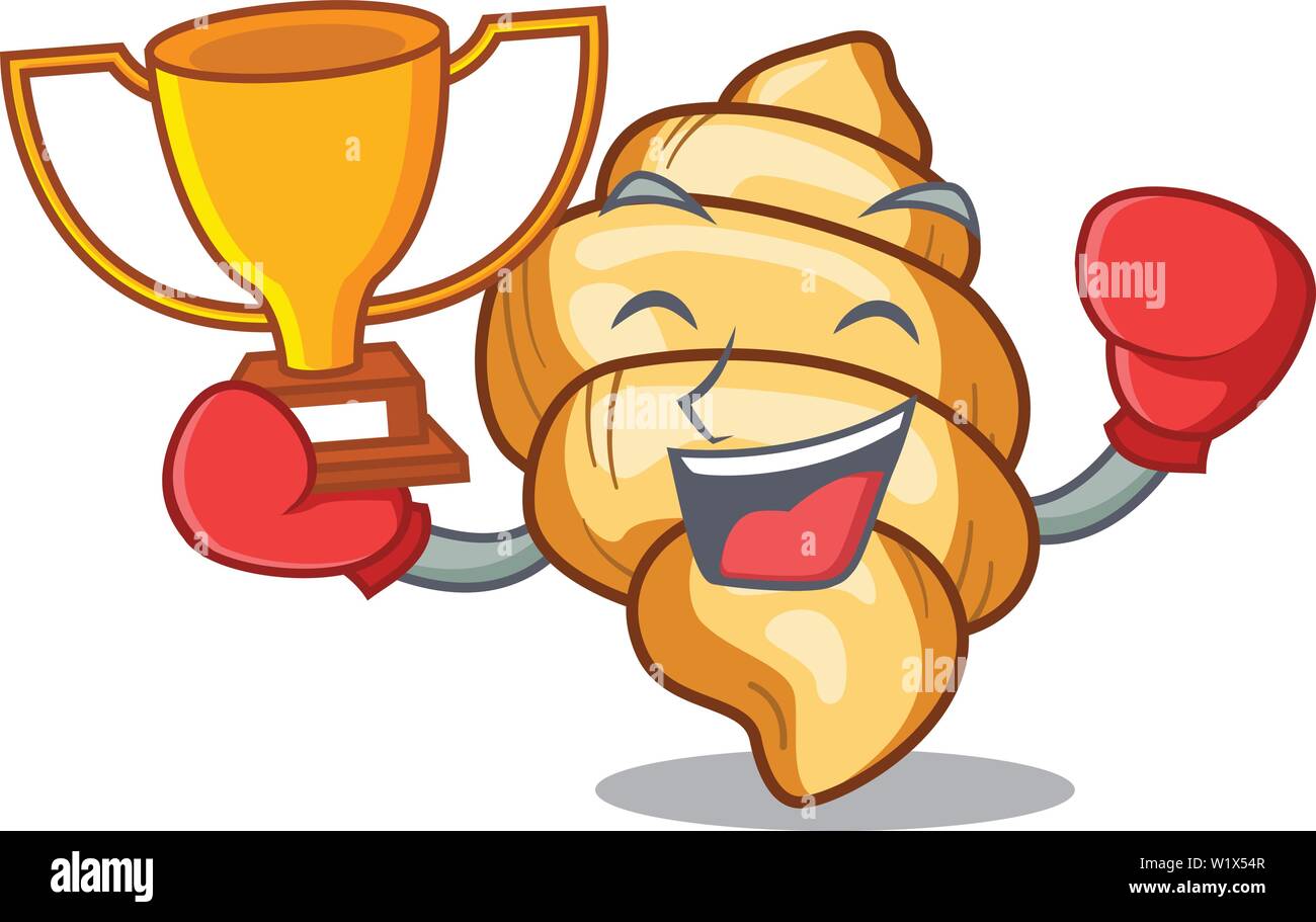 Boxing winner pasta gnocchi on the a cartoon Stock Vector Image & Art ...