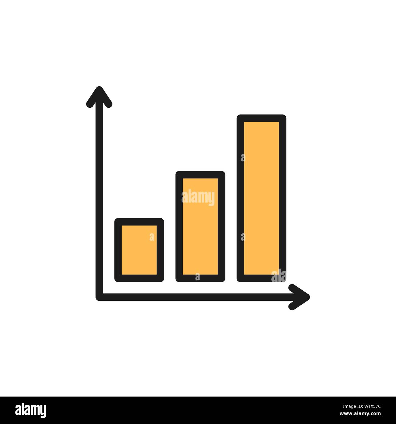 Data analytics graph growing on Stock Vector Images - Alamy