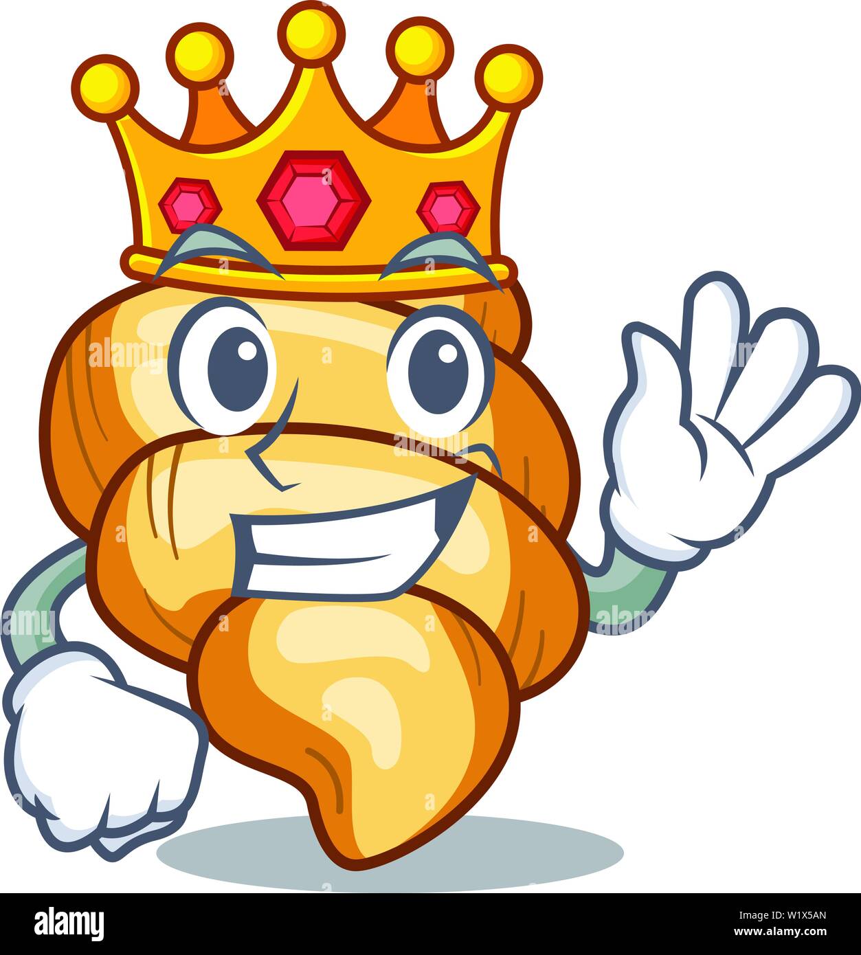 King pasta gnocchi on the a cartoon Stock Vector Image & Art - Alamy