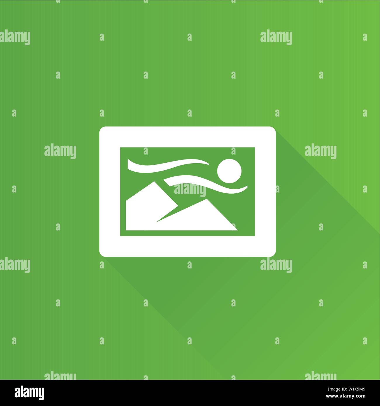 Painting frame icon in Metro user interface color style. Artwork ...