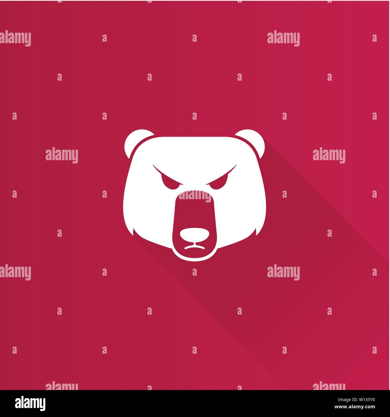 Bear icon in Metro user interface color style. Finance speculation ...