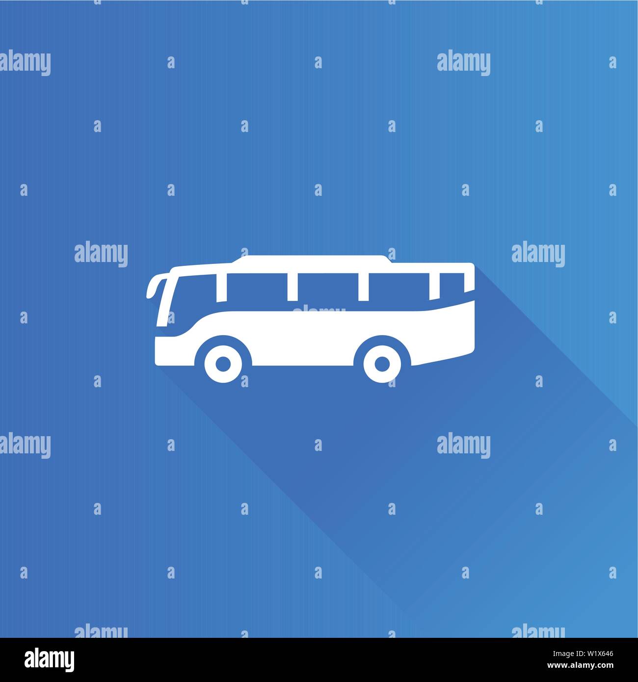 Bus icon in Metro user interface color style. Transportation travel ...