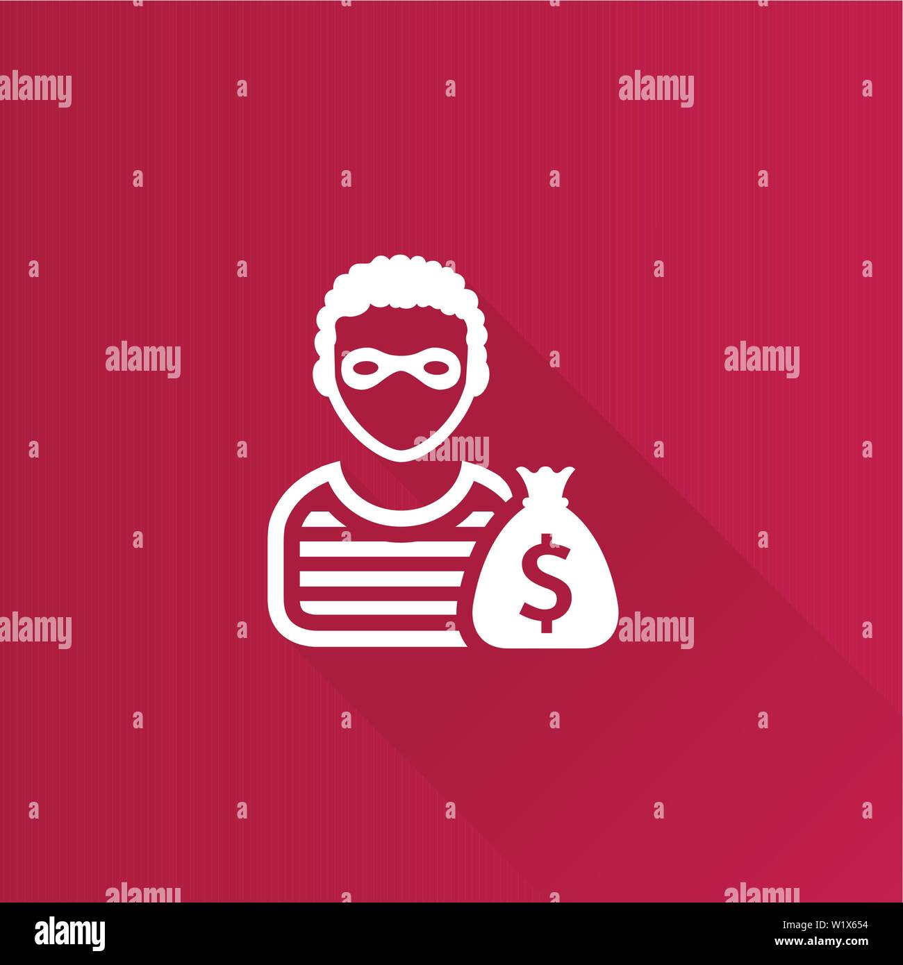Burglar icon in Metro user interface color style. People person thief ...