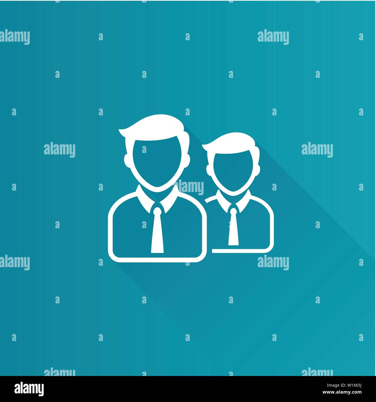 Teamwork icon in Metro user interface color style. Business ...