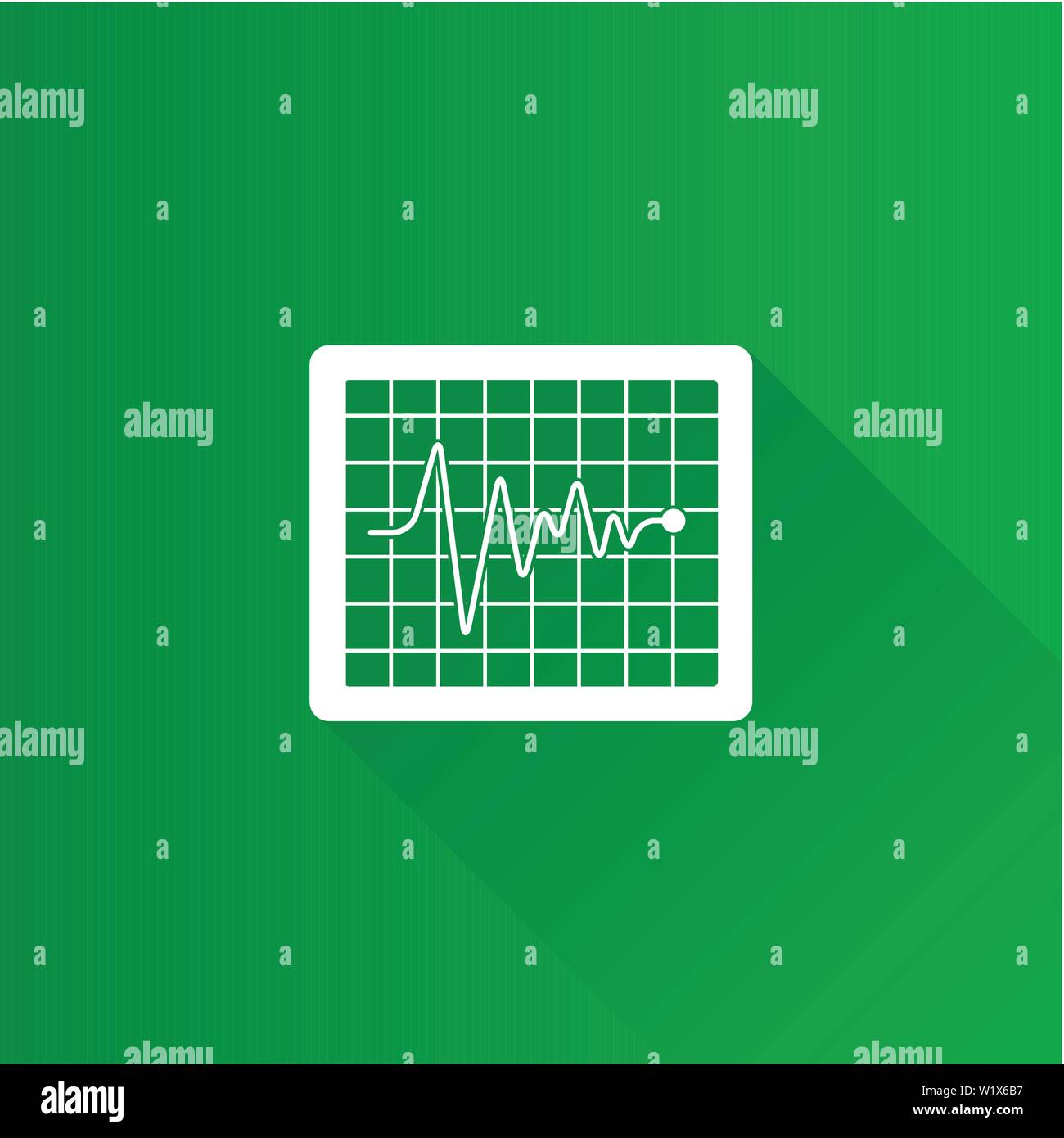 Flat ecg trace Stock Vector Images - Alamy