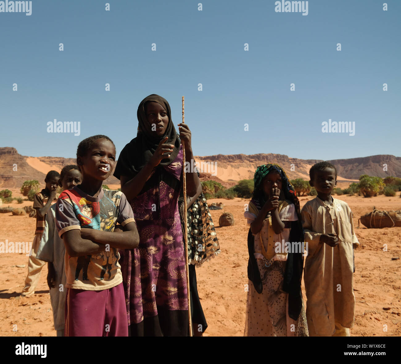 Portrait of Toubou, or Tubu people - 10 november 2018 Demi village at ...