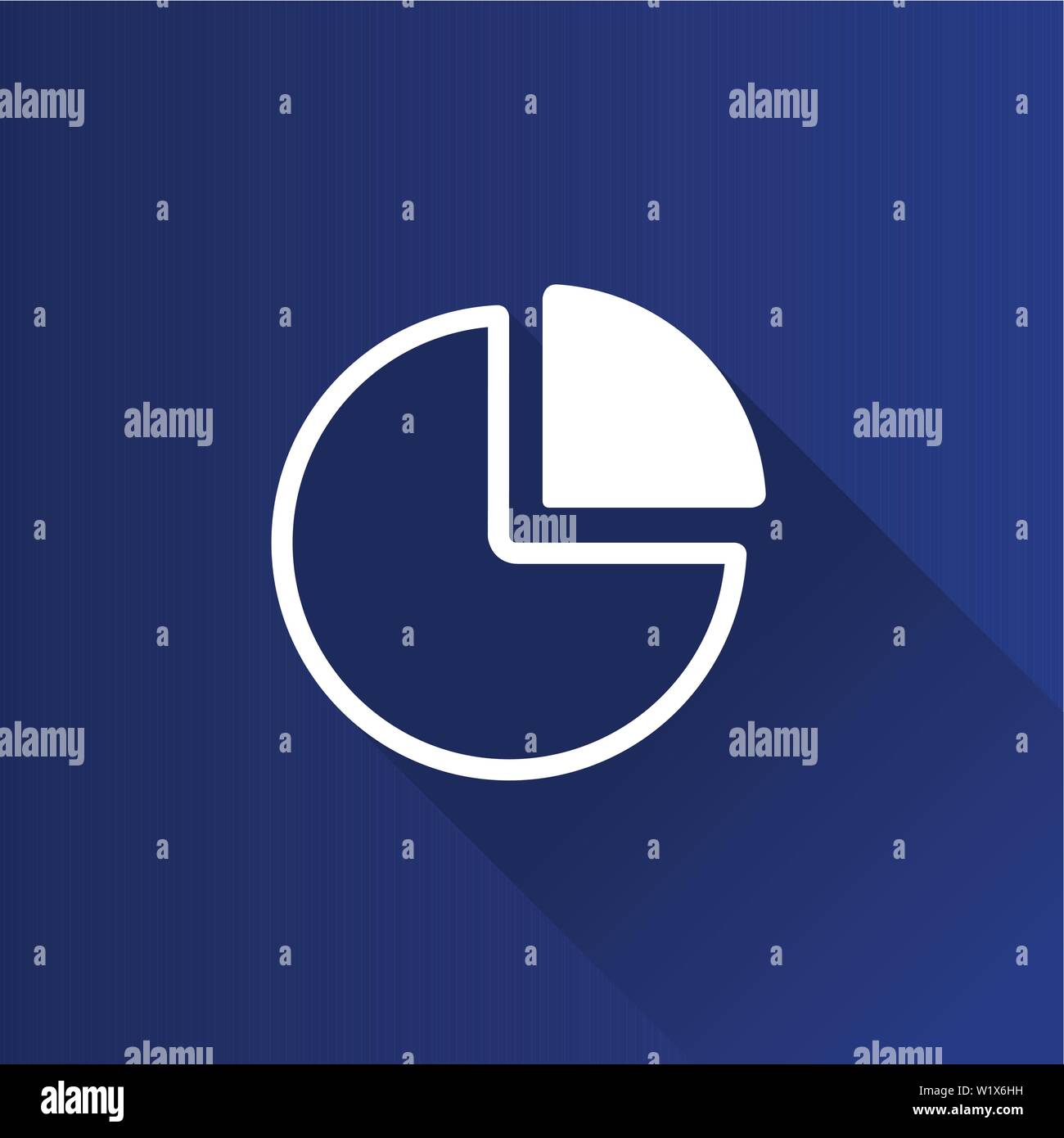 Pie chart icon in Metro user interface color style. Data report ...