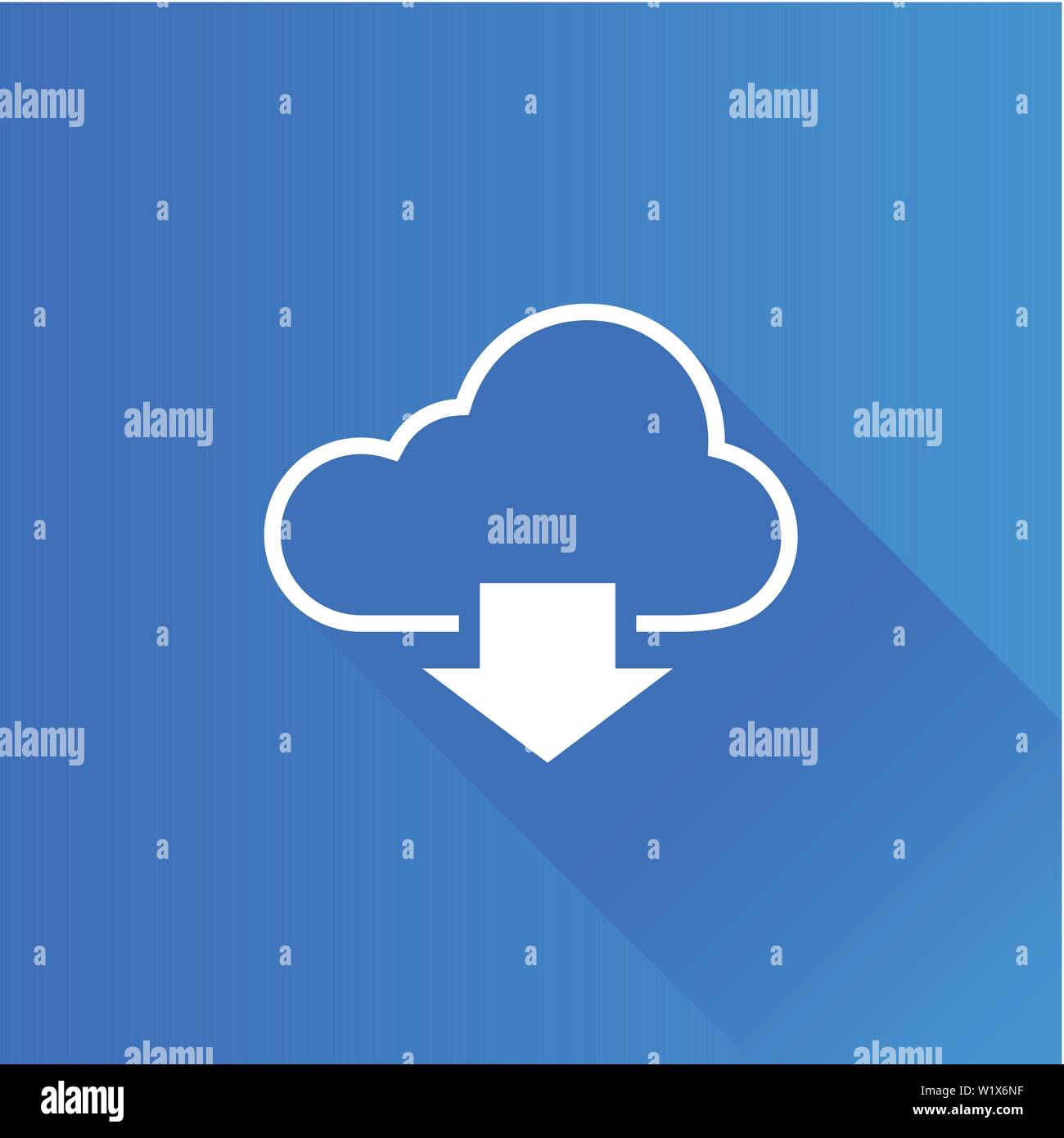 Cloud download icon in Metro user interface color style. Computing data ...