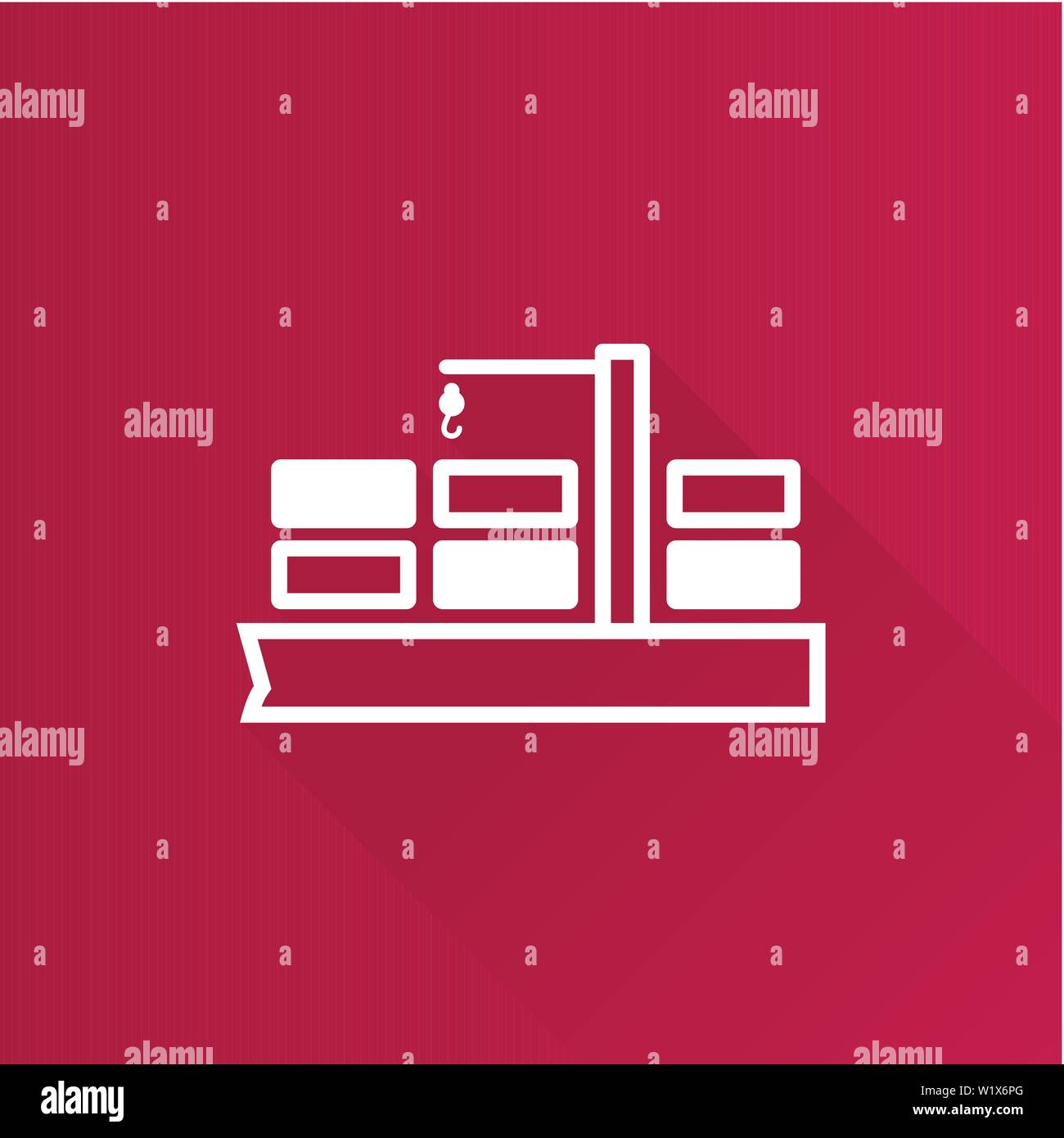 Container shipping icon in Metro user interface color style. Industrial ...