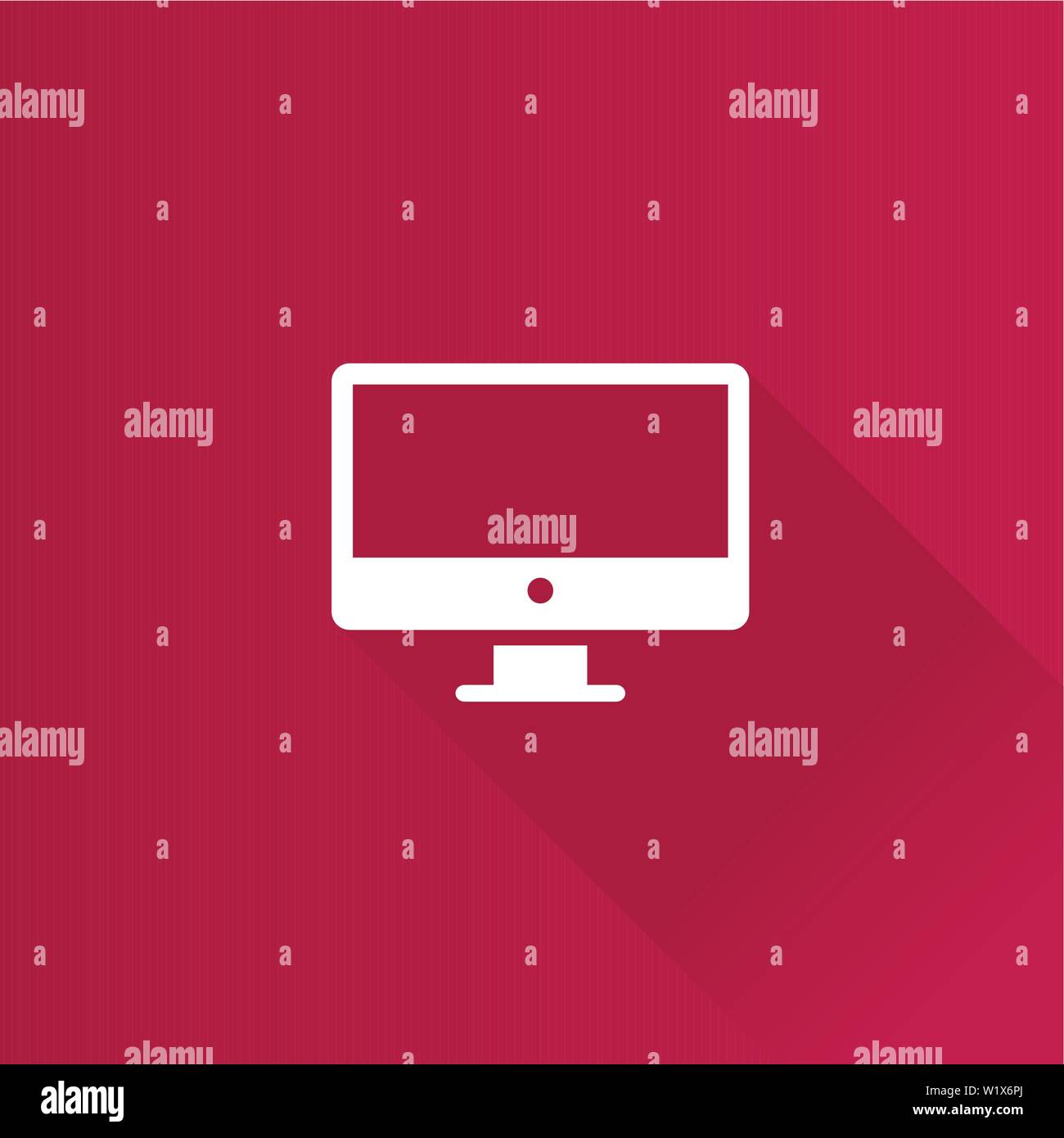 Desktop computer icon in Metro user interface color style. Electronic ...