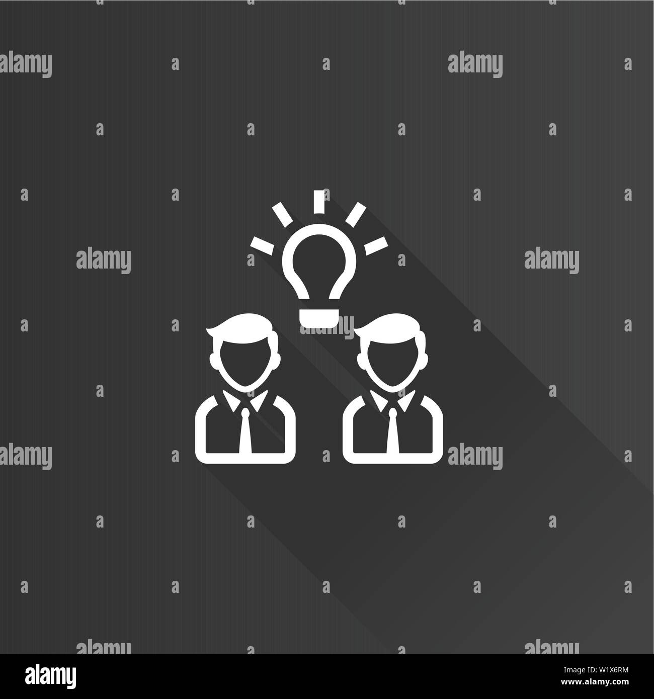 Teamwork icon in Metro user interface color style. Business ...