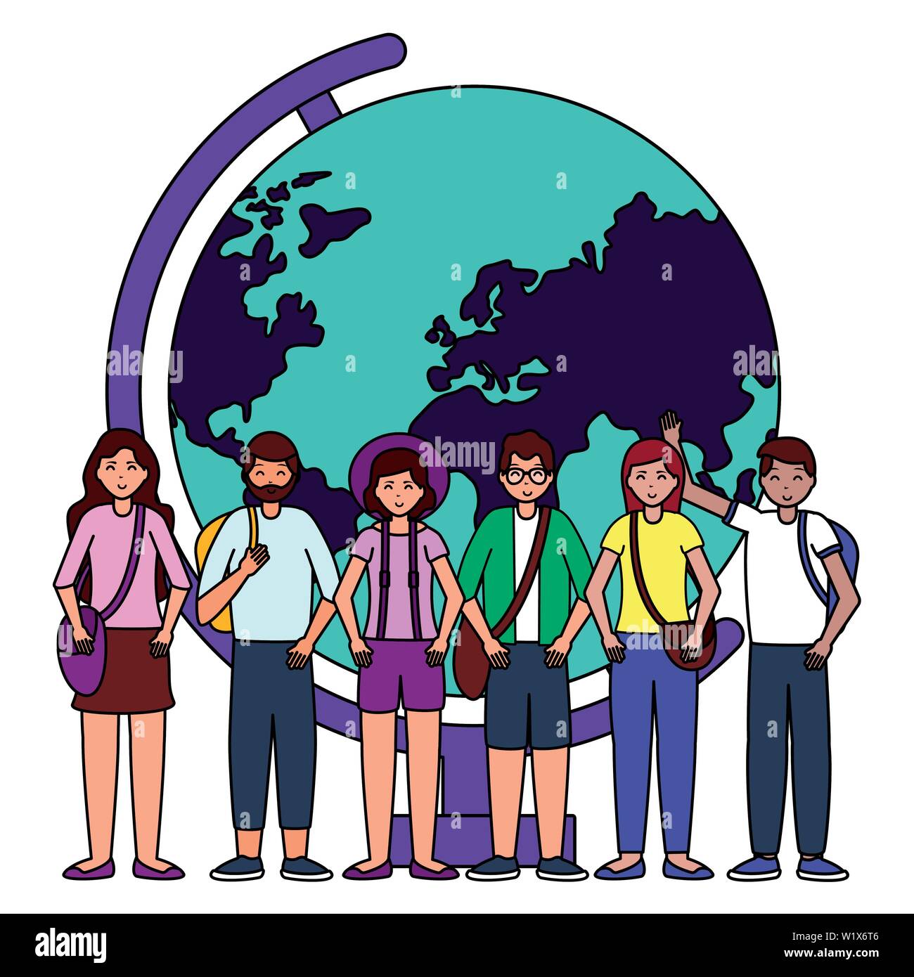 back to school flat design Stock Vector Image & Art - Alamy