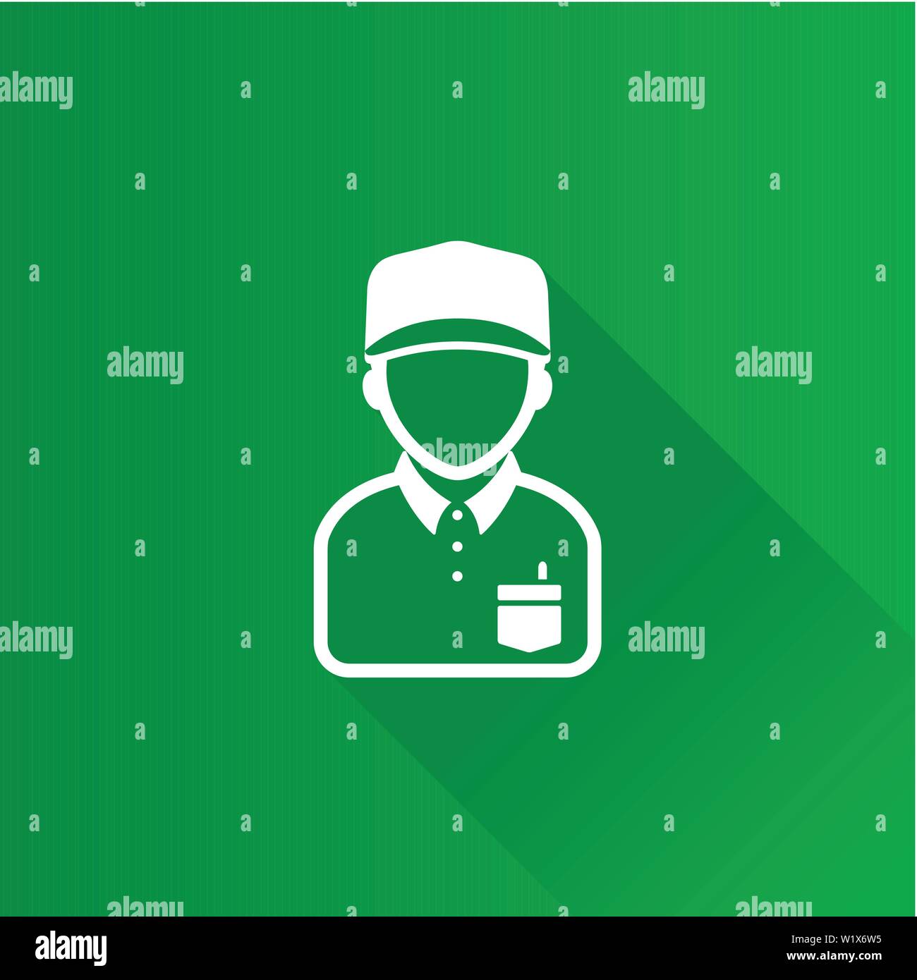 Delivery man icon in Metro user interface color style. Courier logistic ...