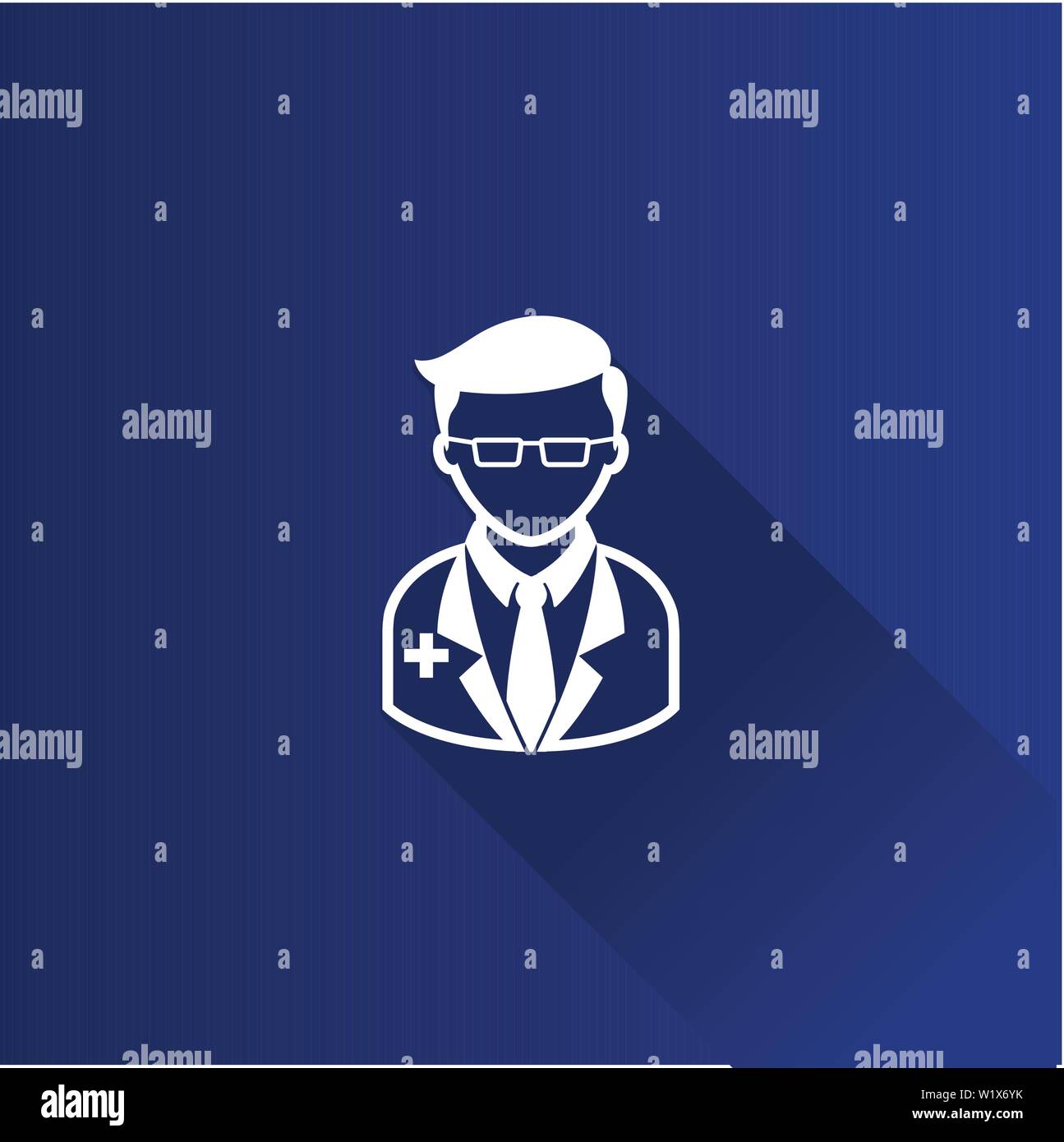 Doctor icon in Metro user interface color style. Medical practitioner ...