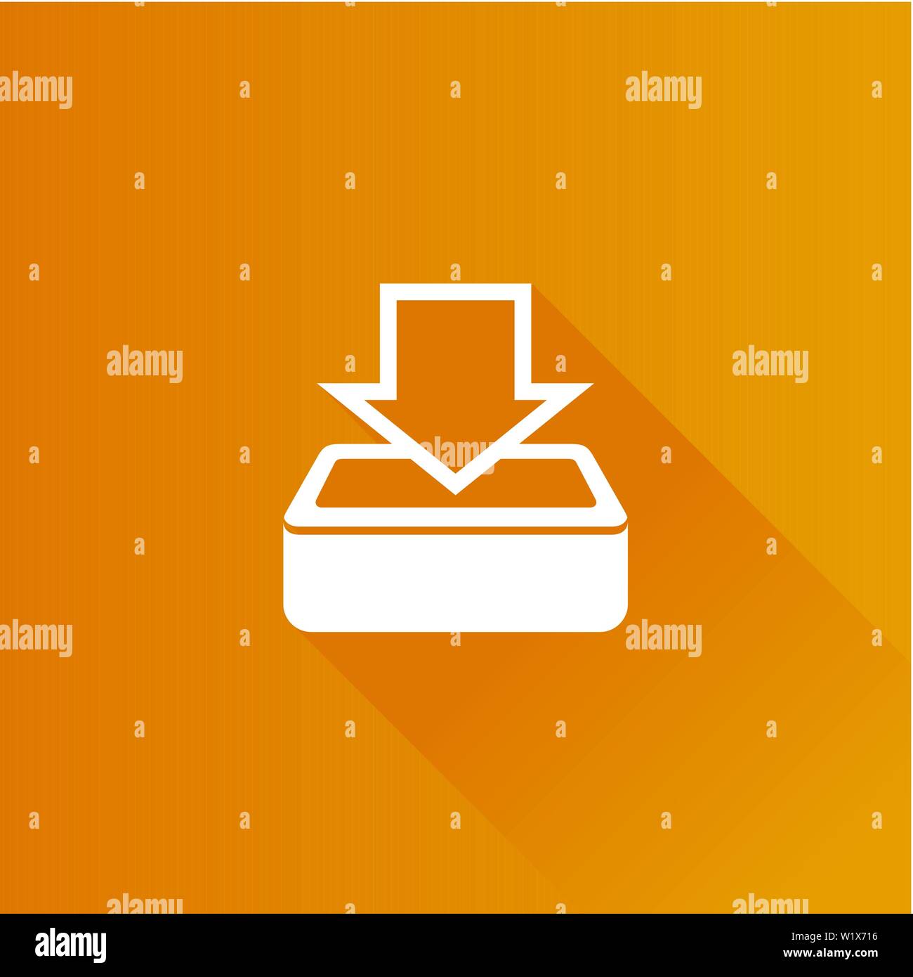 Download icon in Metro user interface color style. Internet data ...