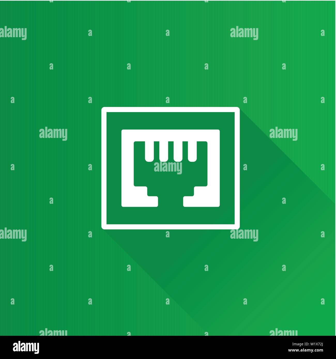 Local area connector icon in Metro user interface color style. Computer ...