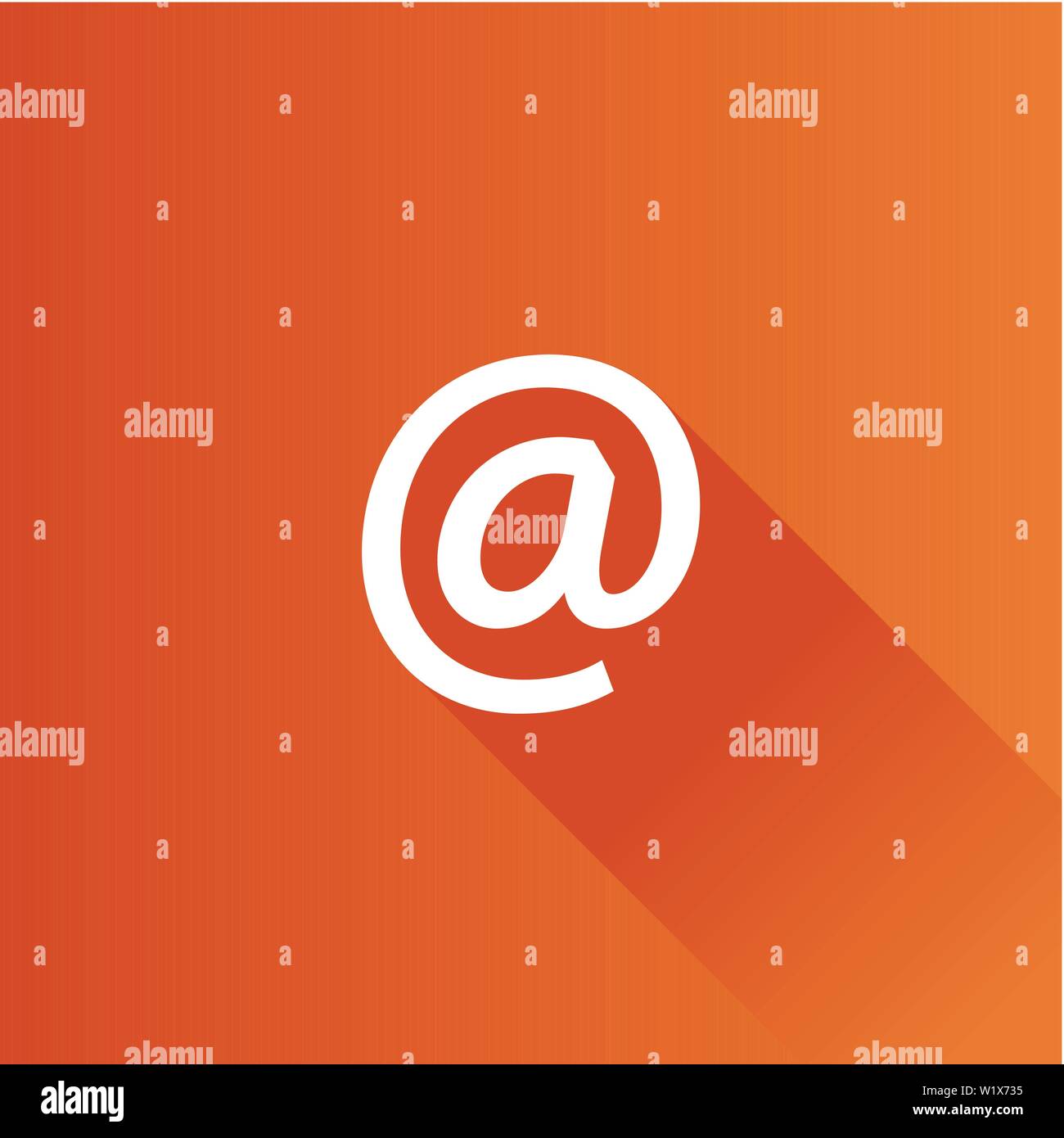 Email icon in Metro user interface color style. Message open envelope ...