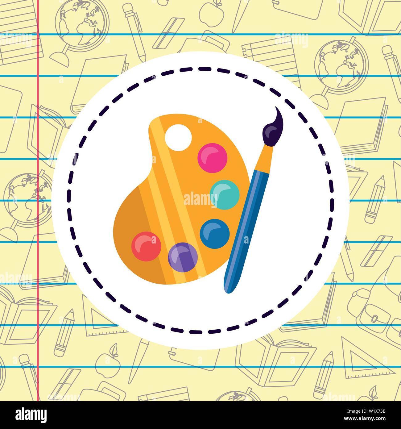 back to school flat design Stock Vector Image & Art - Alamy
