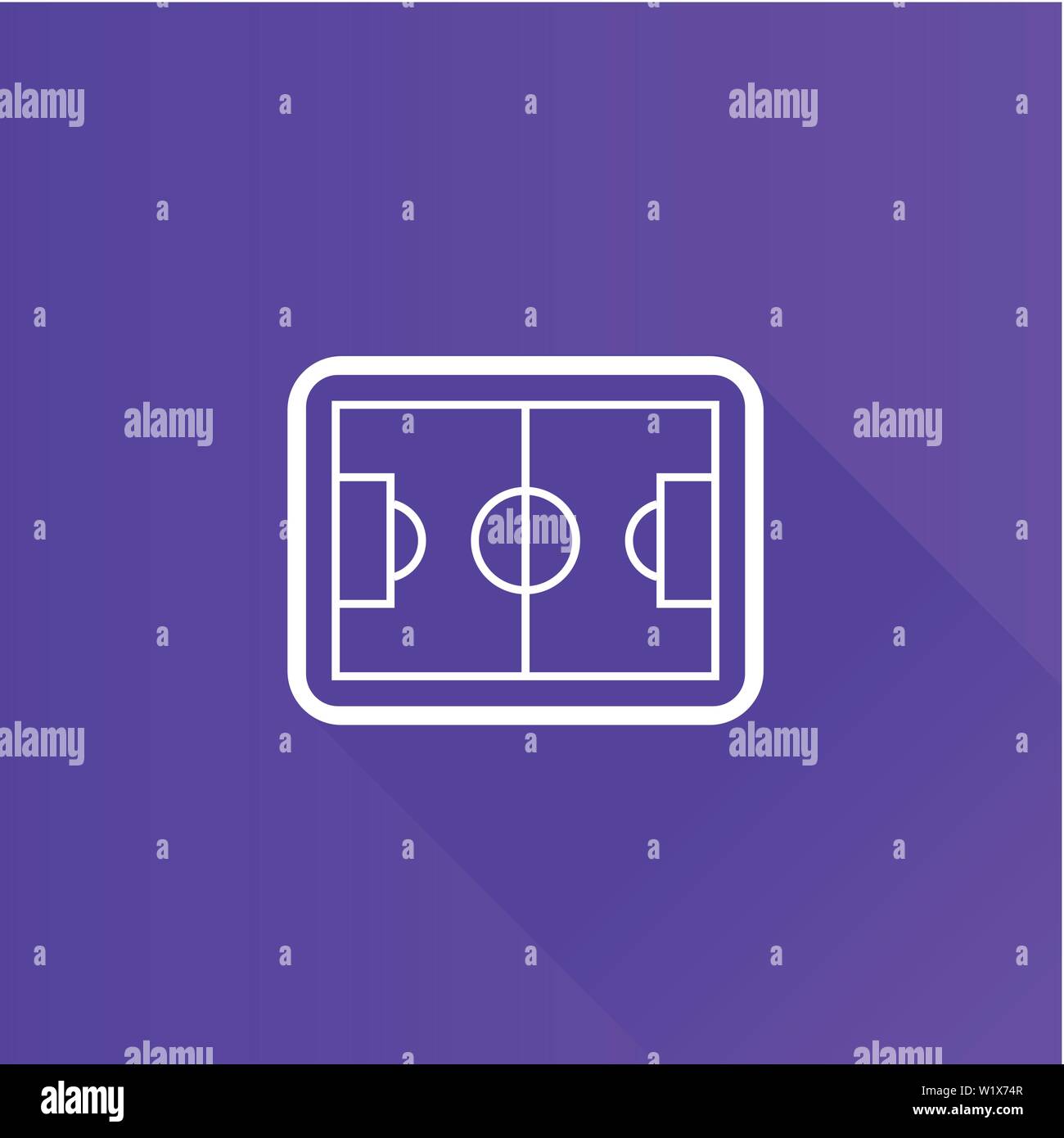 Soccer field icon in Metro user interface color style. Sport ...